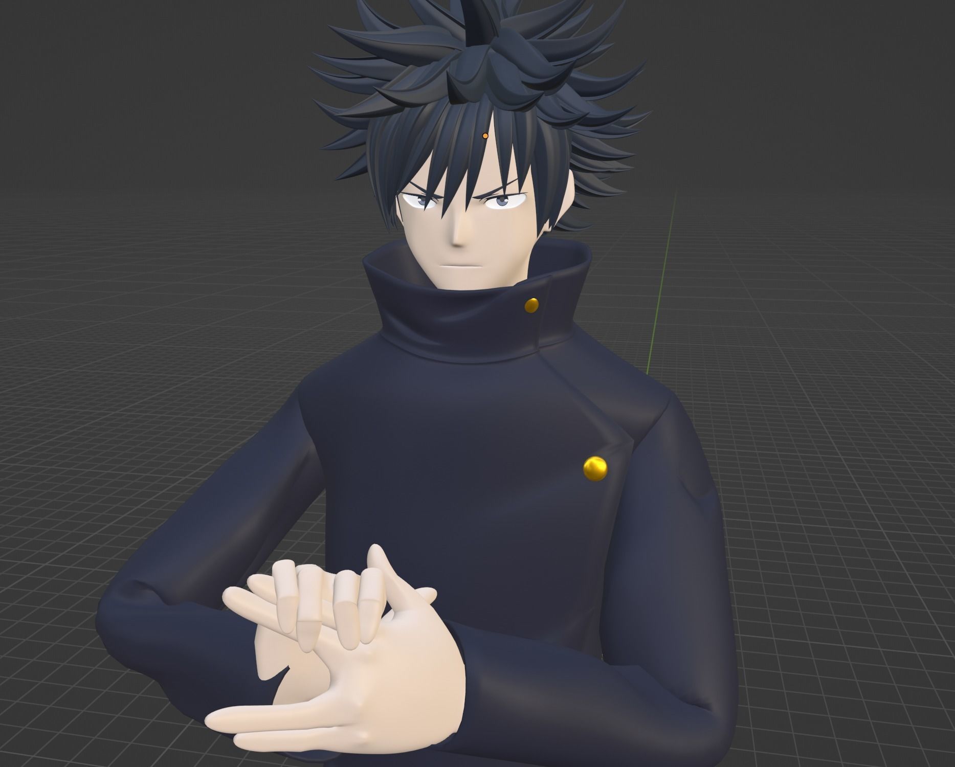 Megumi Fushiguro - Jujutsu Kaisen 3D model rigged | CGTrader