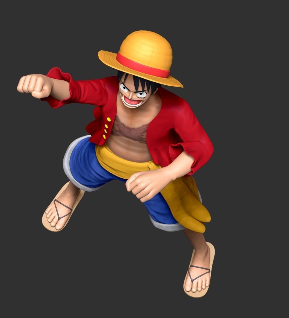 Monkey D Luffy - One Piece 3D model 3D printable | CGTrader