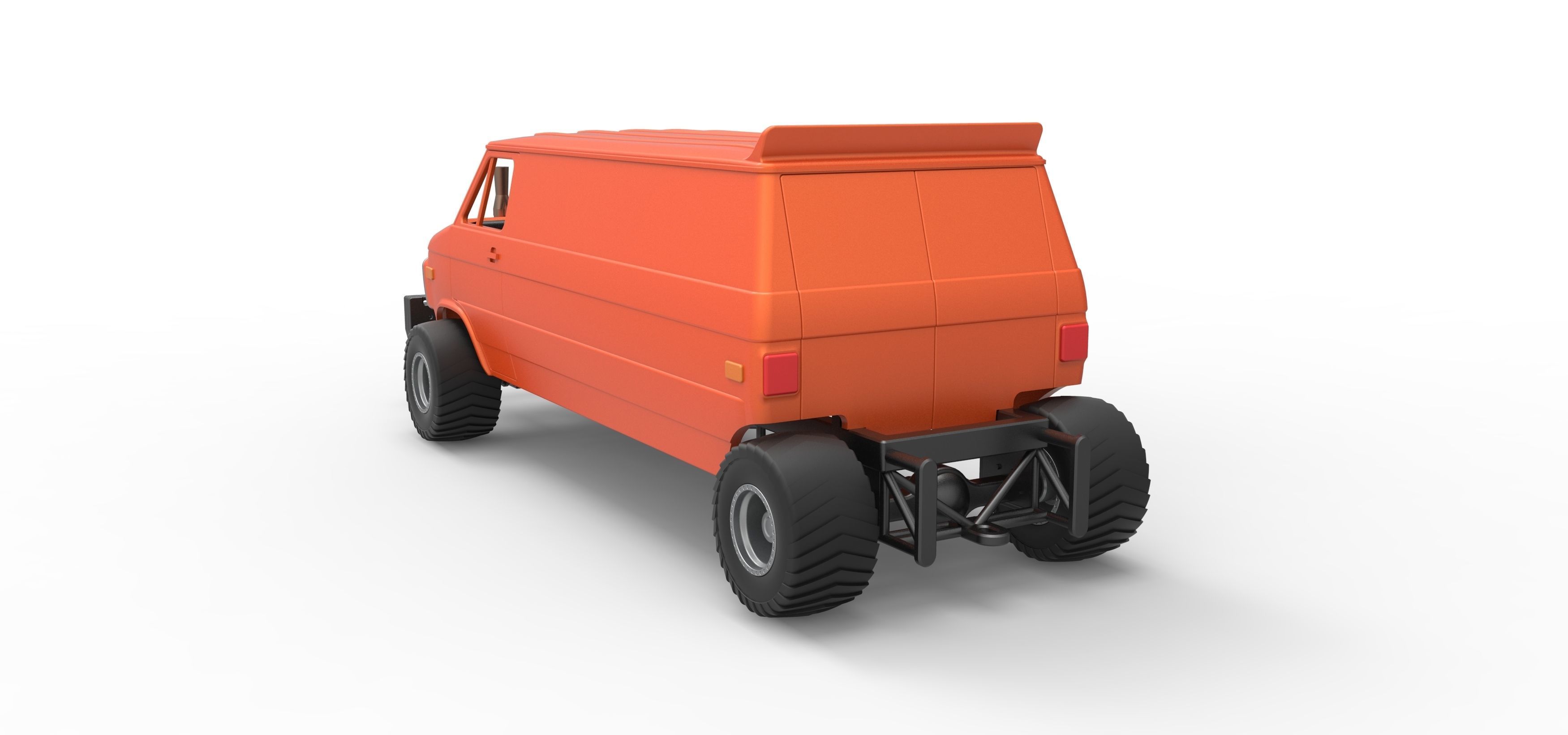 Pulling van 4wd Version 2 Scale 1 to 25 3D model 3D printable | CGTrader