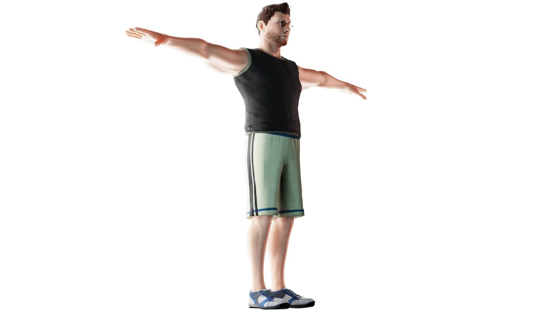 3D model Casual Guy 3D Model with Sneakers and 4K Textures VR / AR ...
