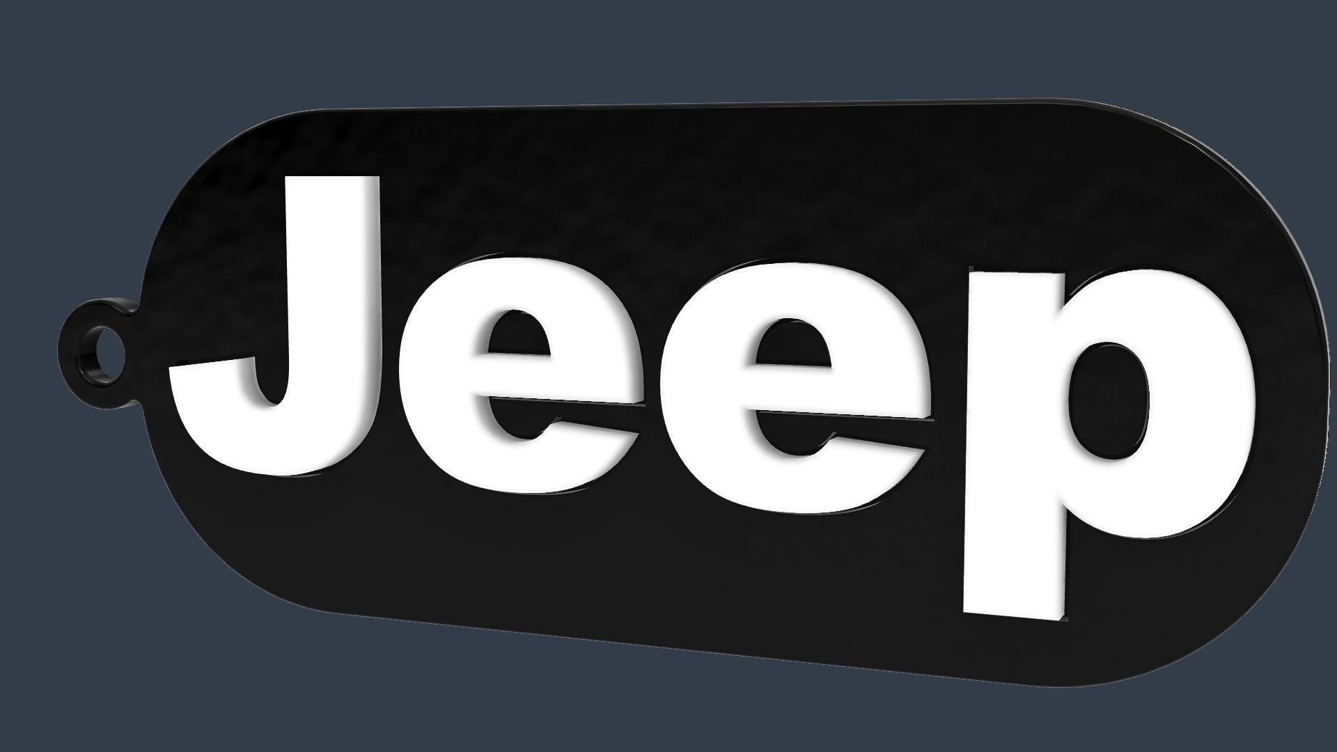 Jeep Stand Logo and Keychain 3D model 3D printable | CGTrader