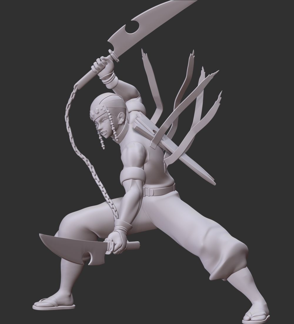 Demon Slayer - Tengen Uzui 3D model 3D printable | CGTrader