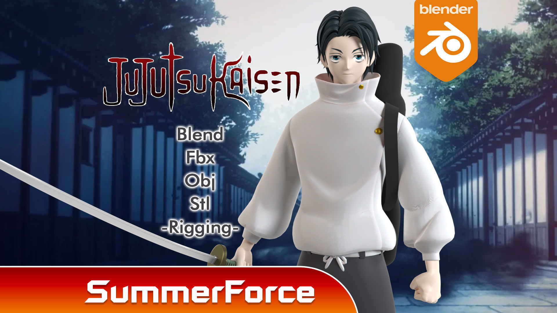 Yuta Okkotsu - Jujutsu Kaisen 3D model rigged | CGTrader