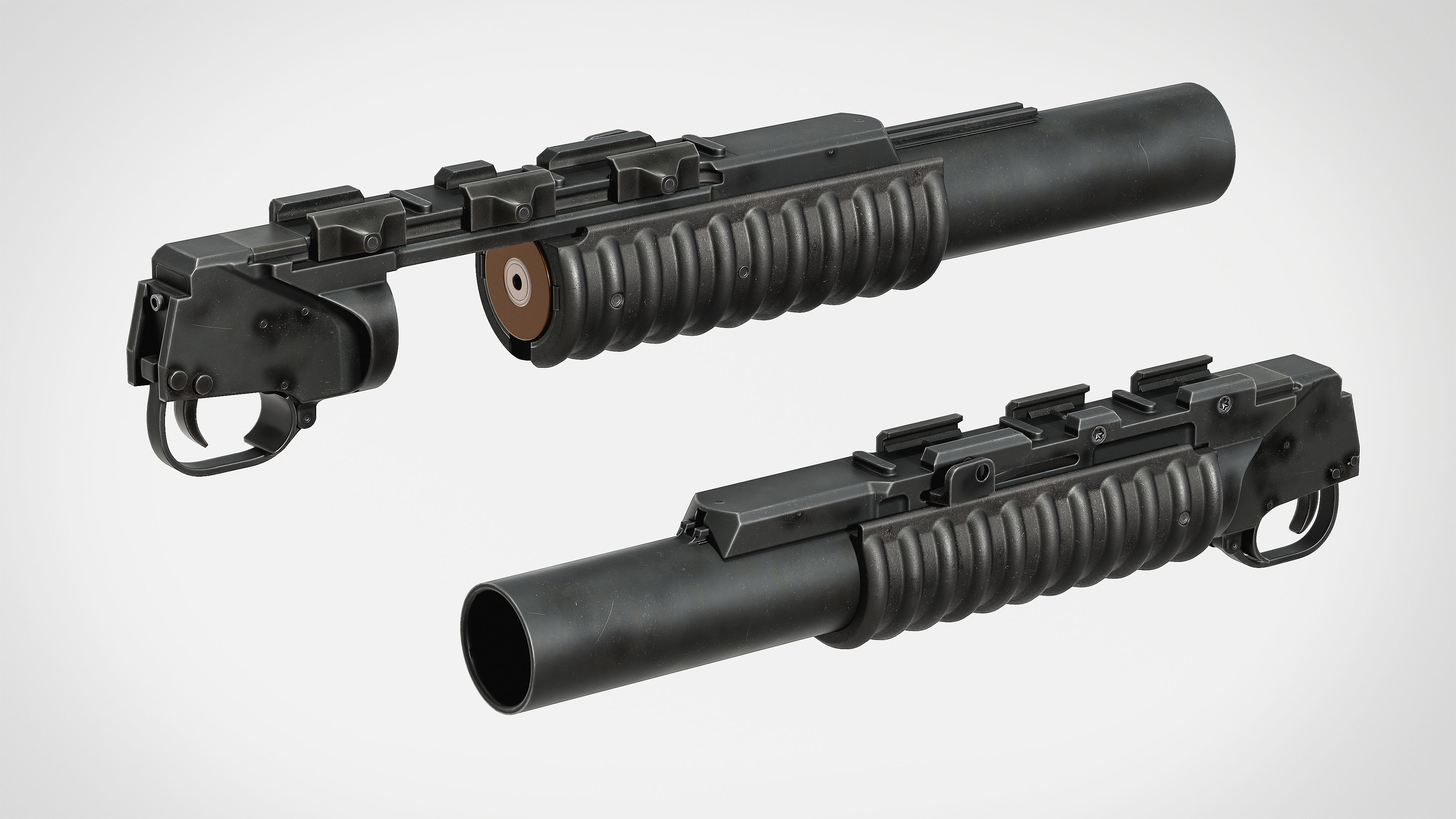 3D model Standalone Rail Mounted M203 VR / AR / low-poly | CGTrader