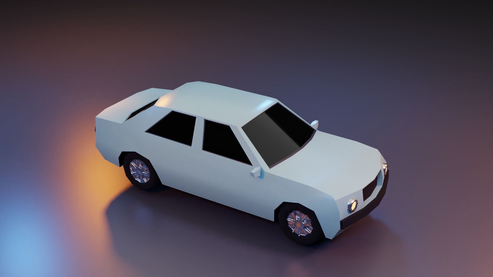 Low Poly Car free VR / AR / low-poly 3D model | CGTrader