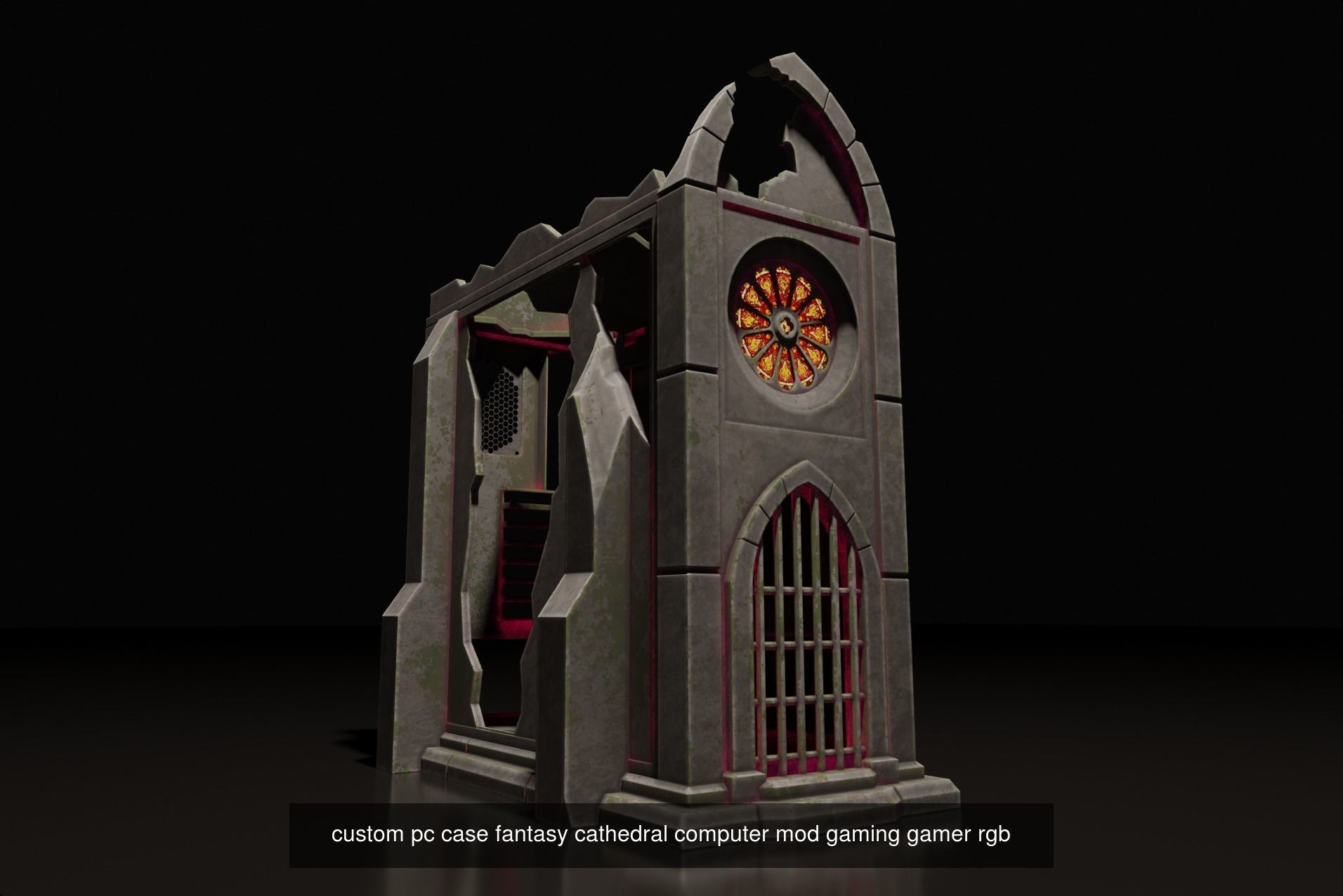 pc case rgb collection computer mod pack lowpoly VR / AR / low-poly ...