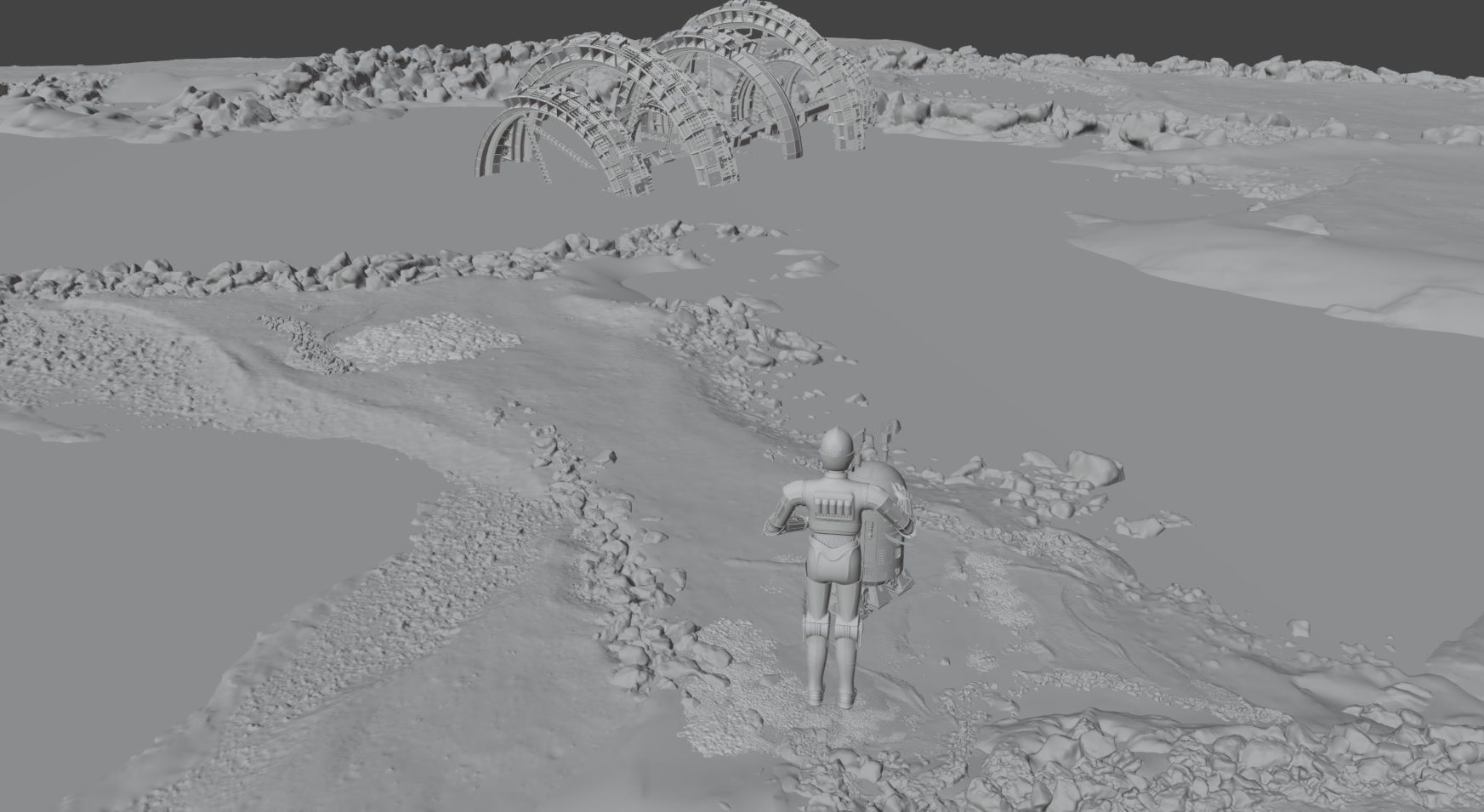 3D model Star Wars Desert Scene VR / AR / low-poly | CGTrader