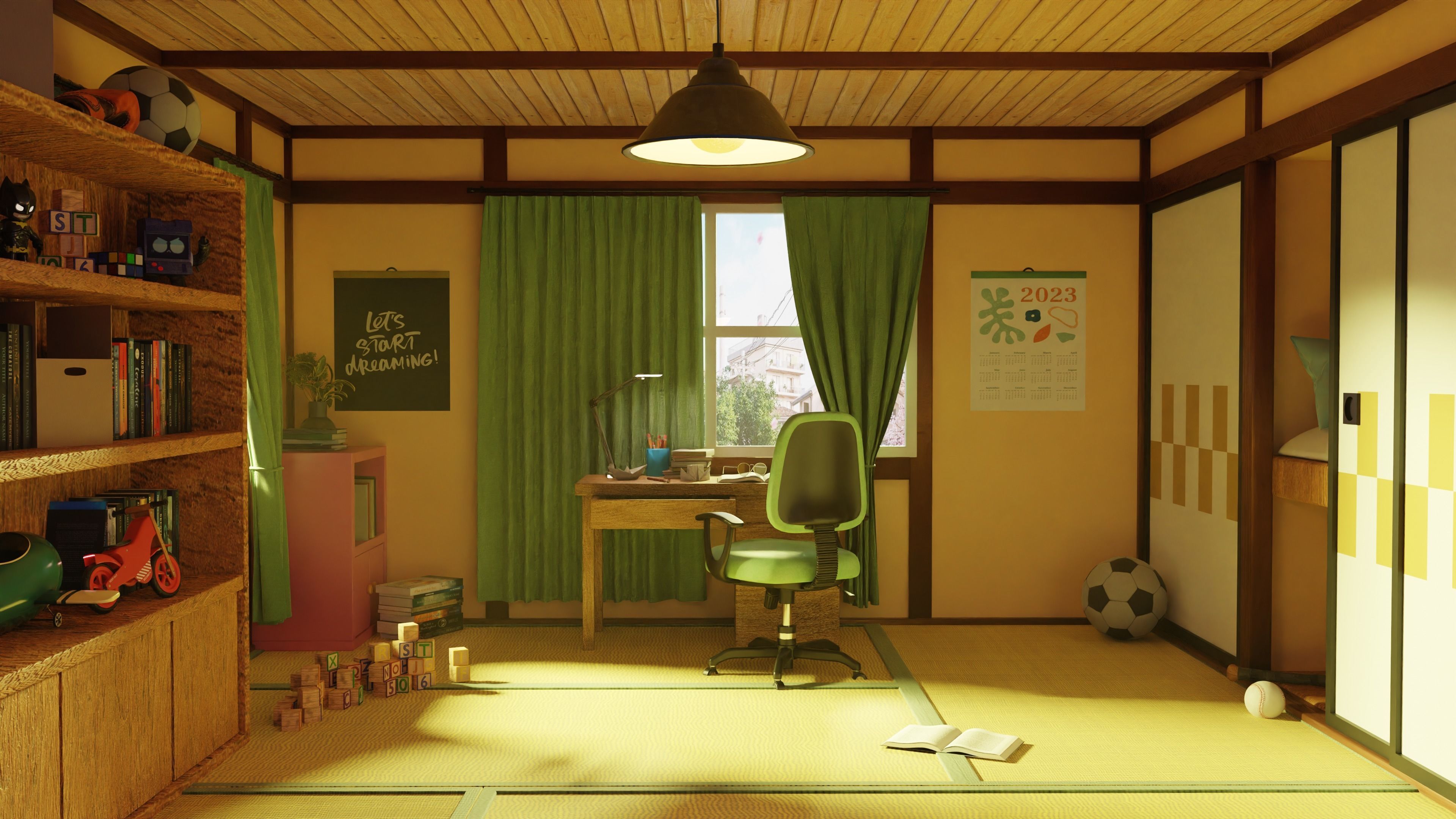 nobita doraemon room 3D model 3D model | CGTrader