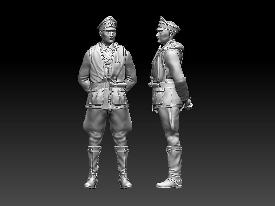 GERMAN OFFICER 3D model 3D printable | CGTrader
