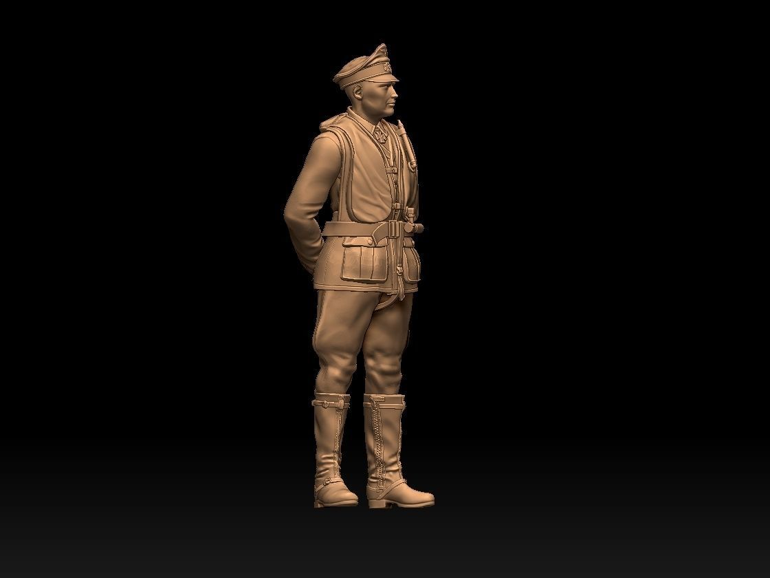 GERMAN OFFICER 3D model 3D printable | CGTrader