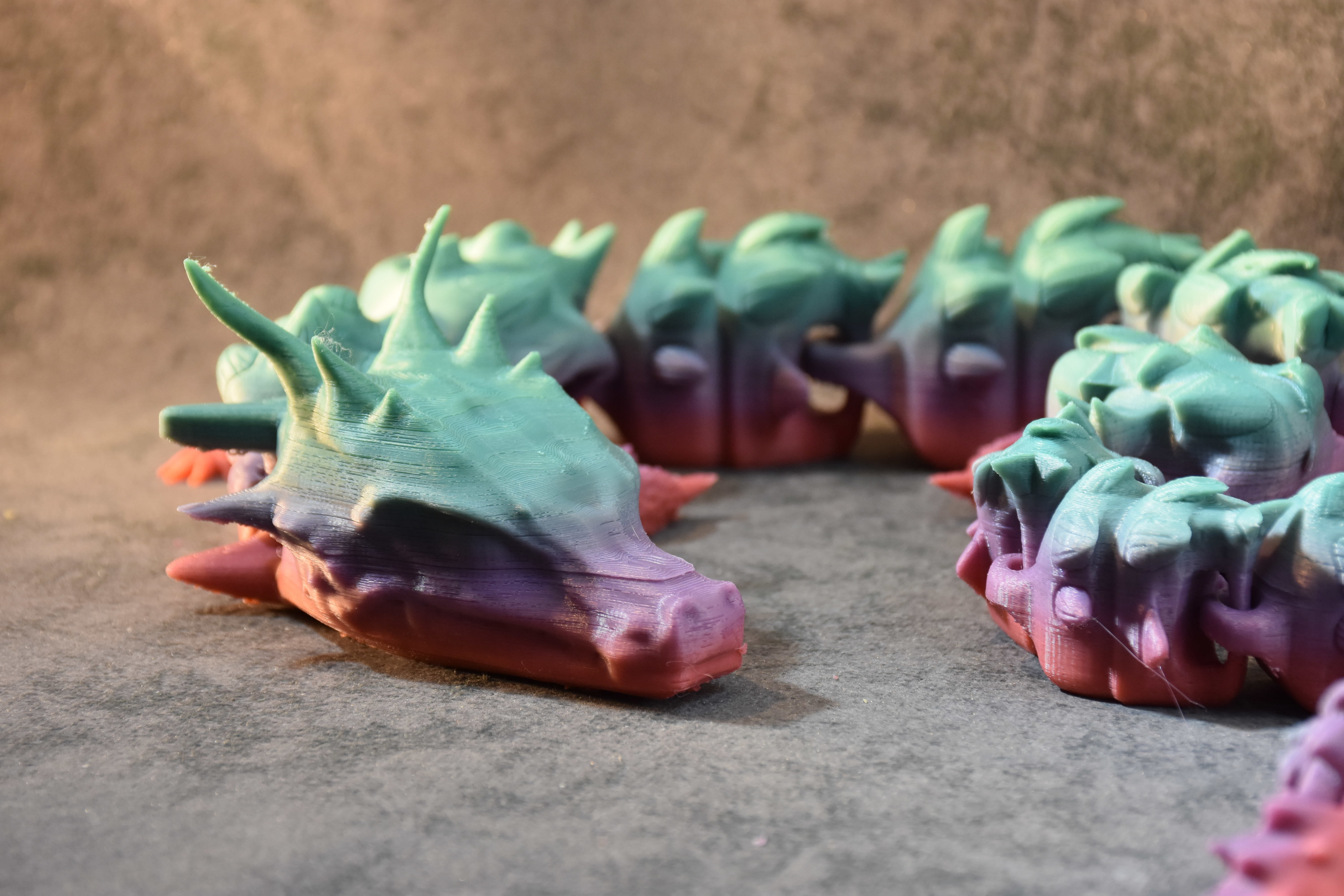 Articulated Dragon free 3D model 3D printable | CGTrader