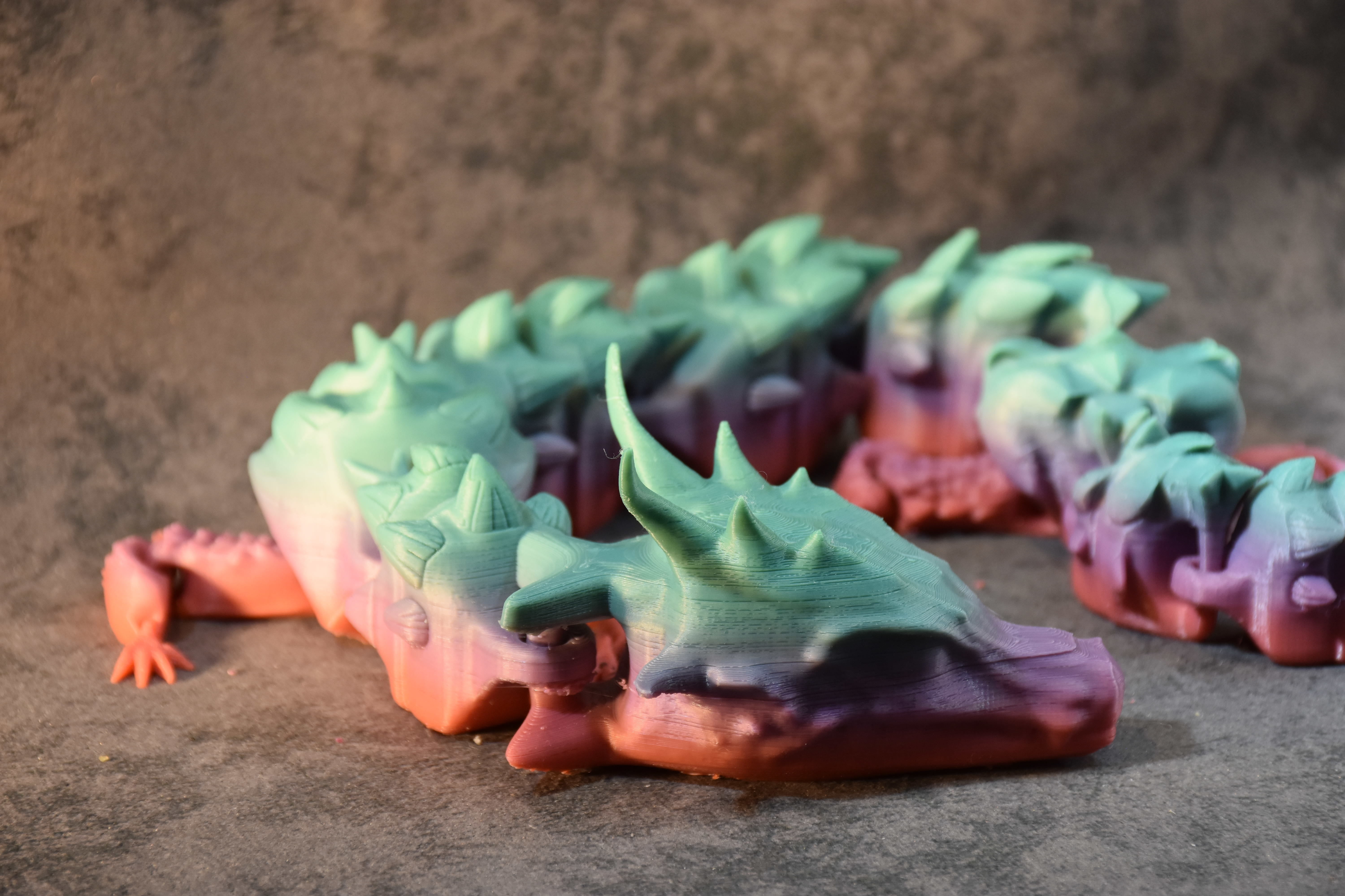 Articulated Dragon free 3D model 3D printable | CGTrader