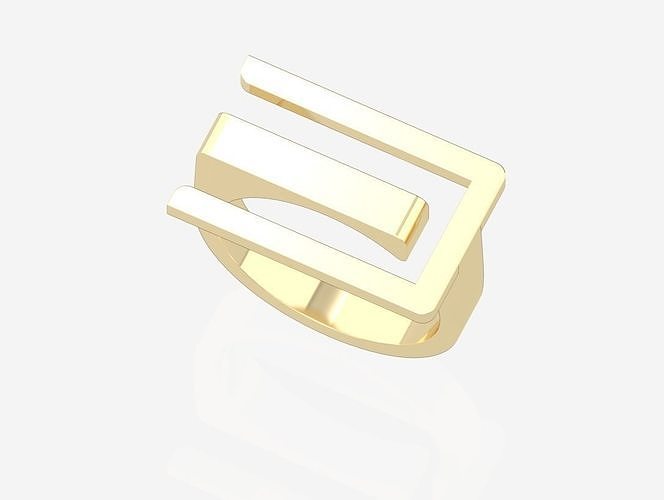 gold ring 3D model 3D printable | CGTrader