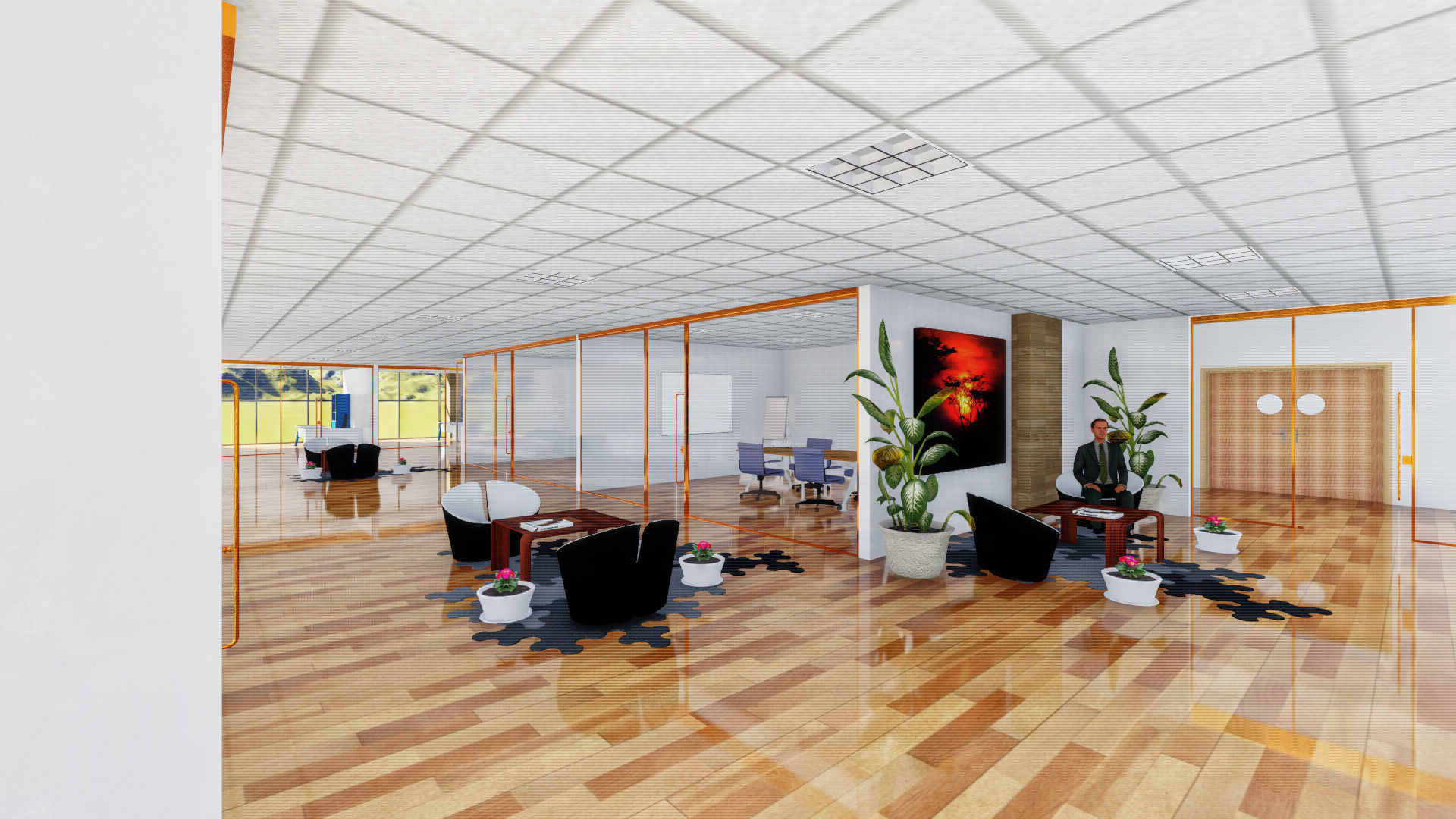 office interior building 3D model | CGTrader