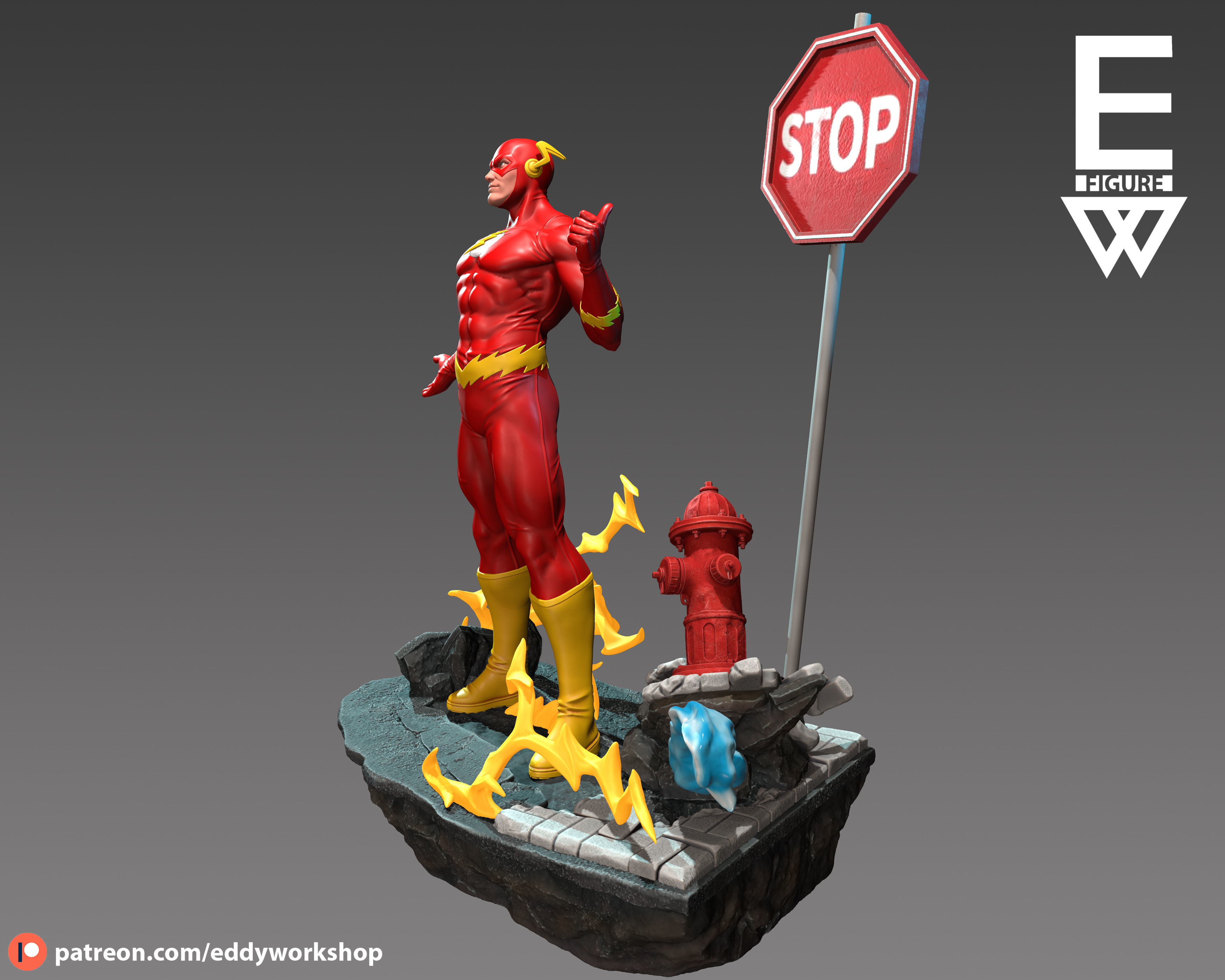 The Flash - 3D STL READY TO PRINT 3D model 3D printable | CGTrader