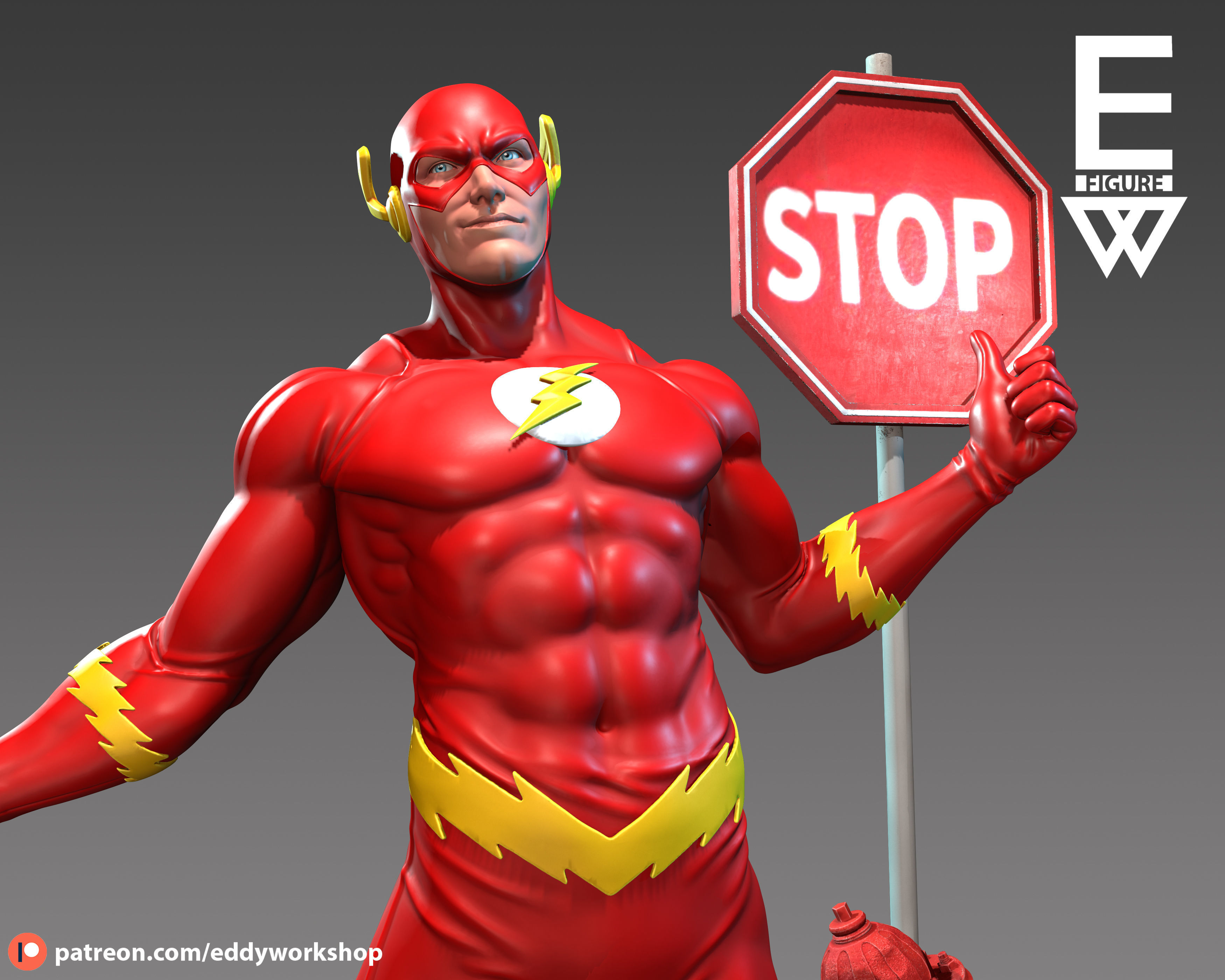 The Flash - 3D STL READY TO PRINT 3D model 3D printable | CGTrader