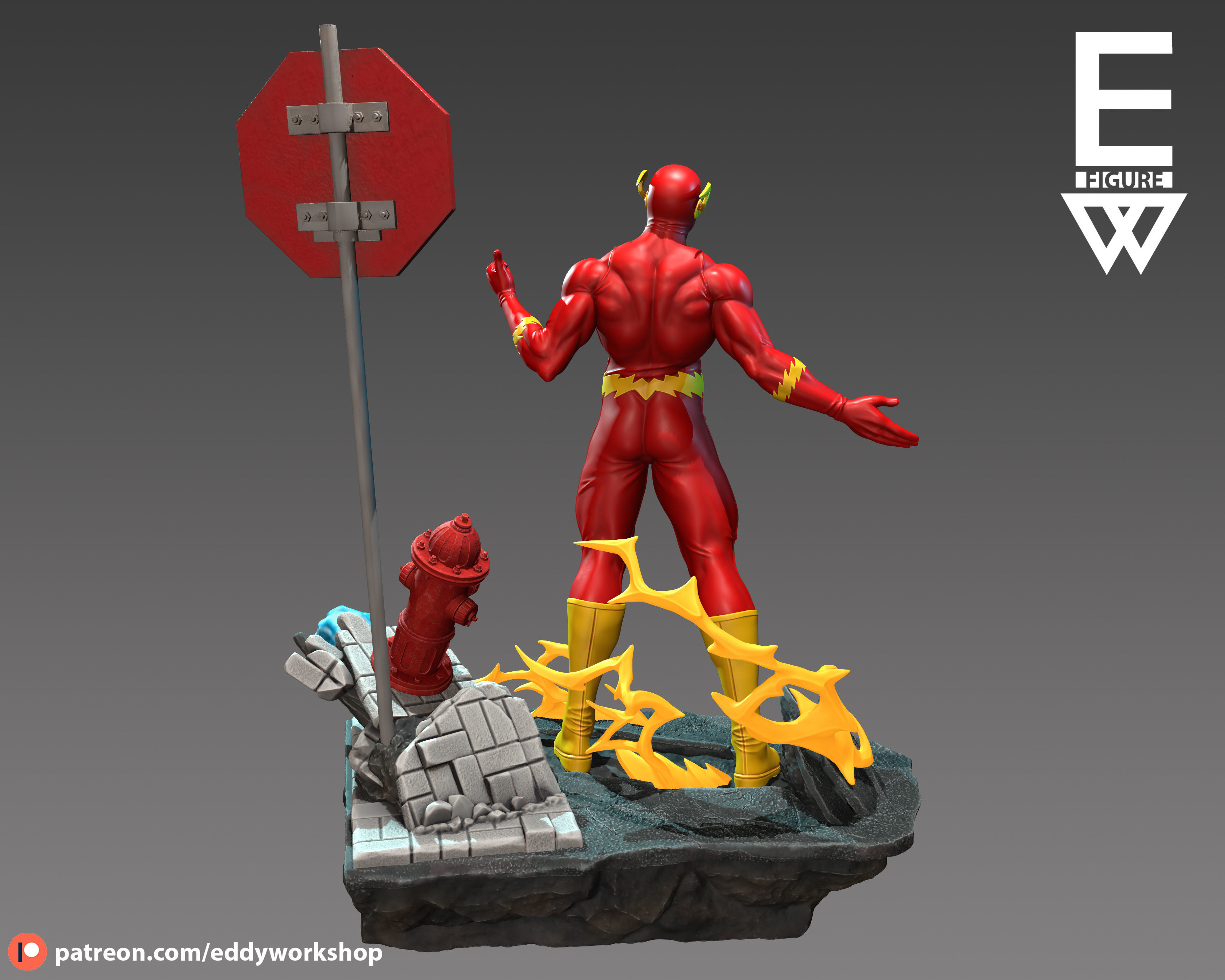 The Flash - 3D STL READY TO PRINT 3D model 3D printable | CGTrader