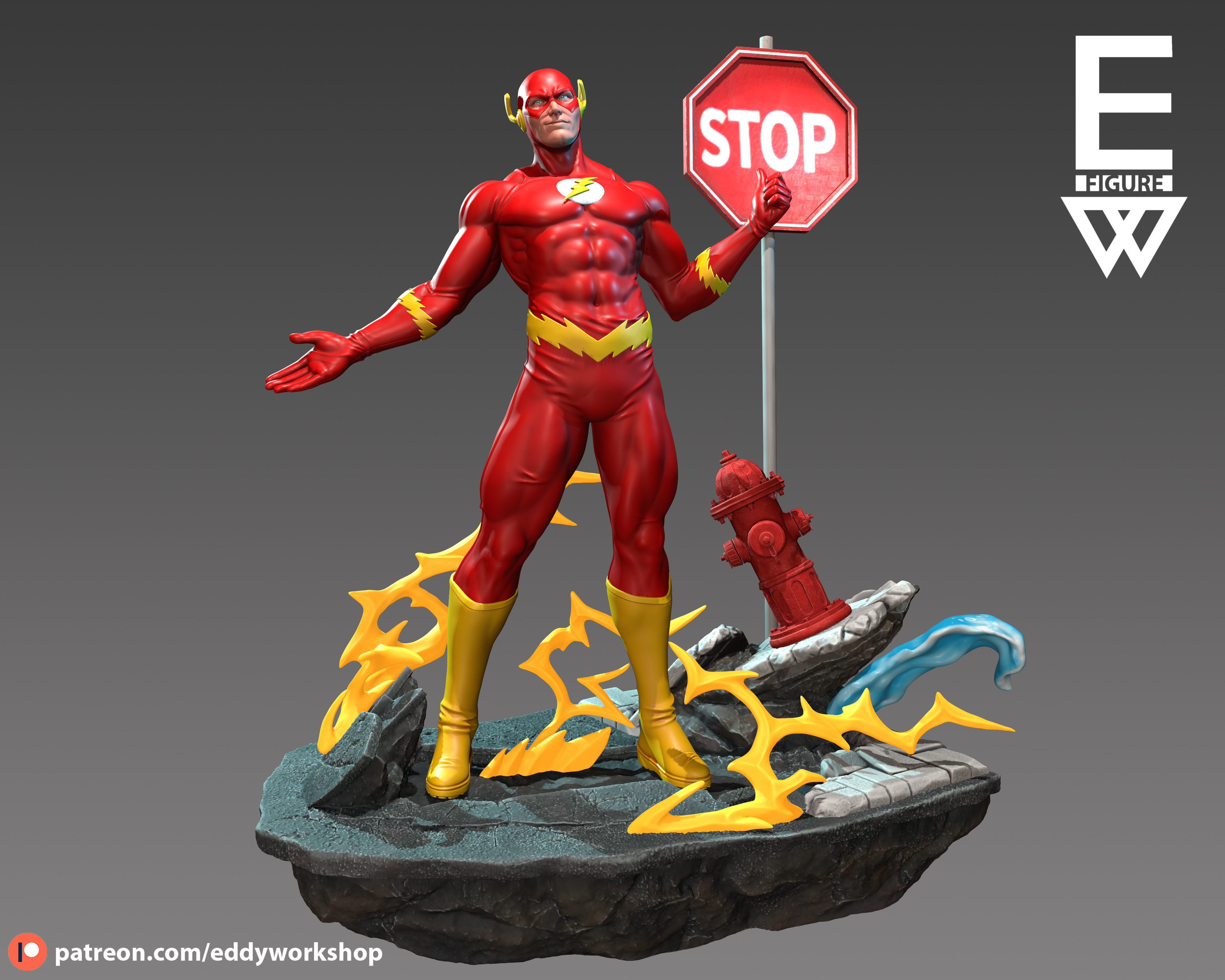 The Flash - 3D STL READY TO PRINT 3D model 3D printable | CGTrader