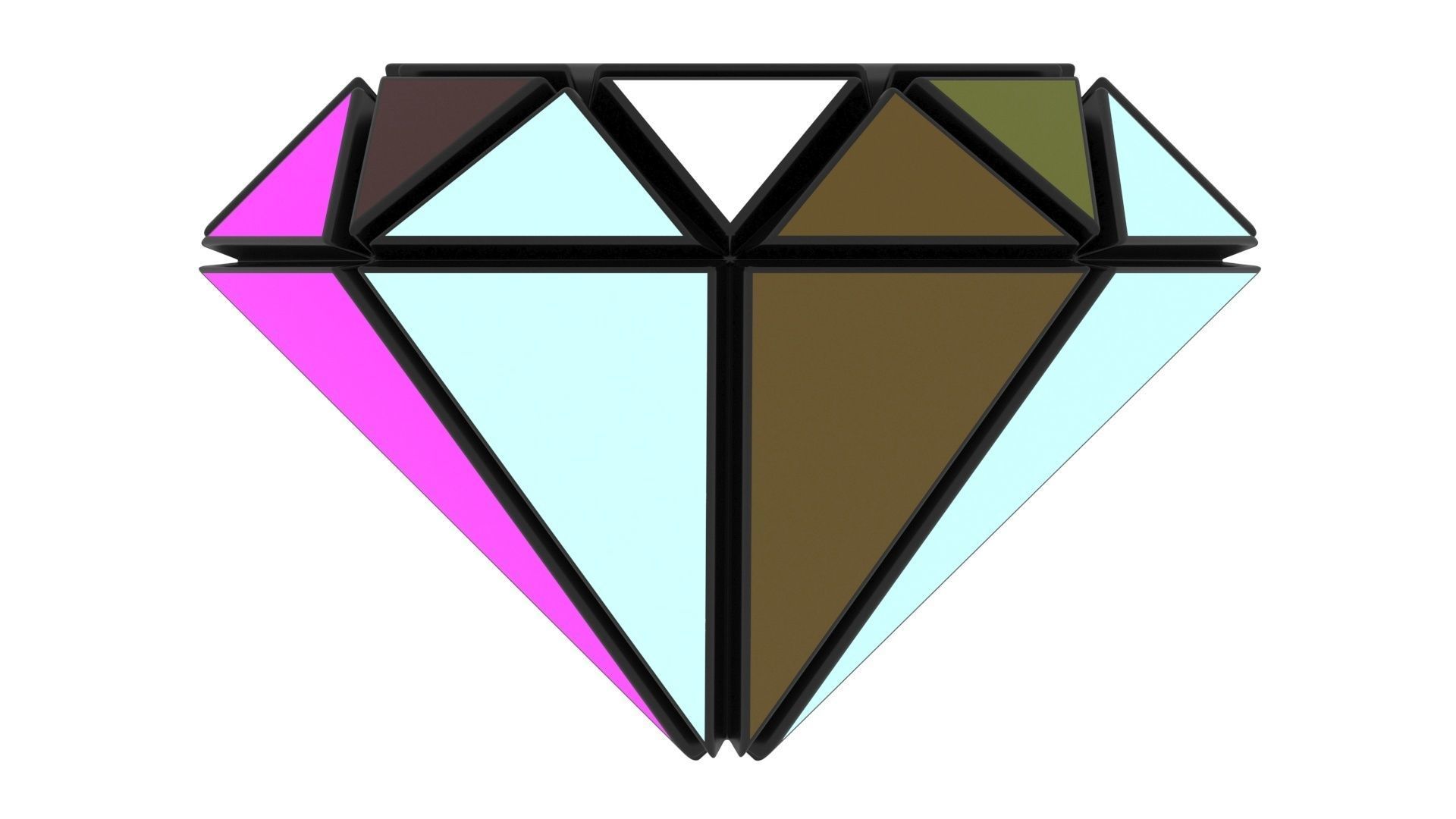 Rubiks Diamond 3D model | CGTrader