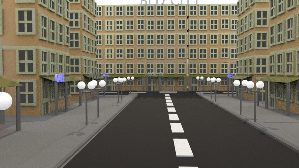 3D model open street VR / AR / low-poly | CGTrader