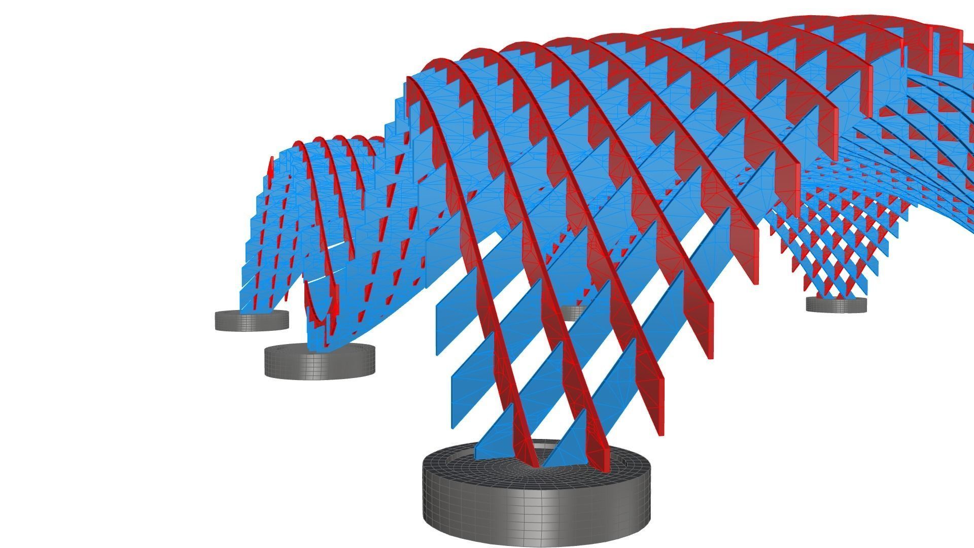 Waffle Structure Parametric Pavilion 3D model | CGTrader