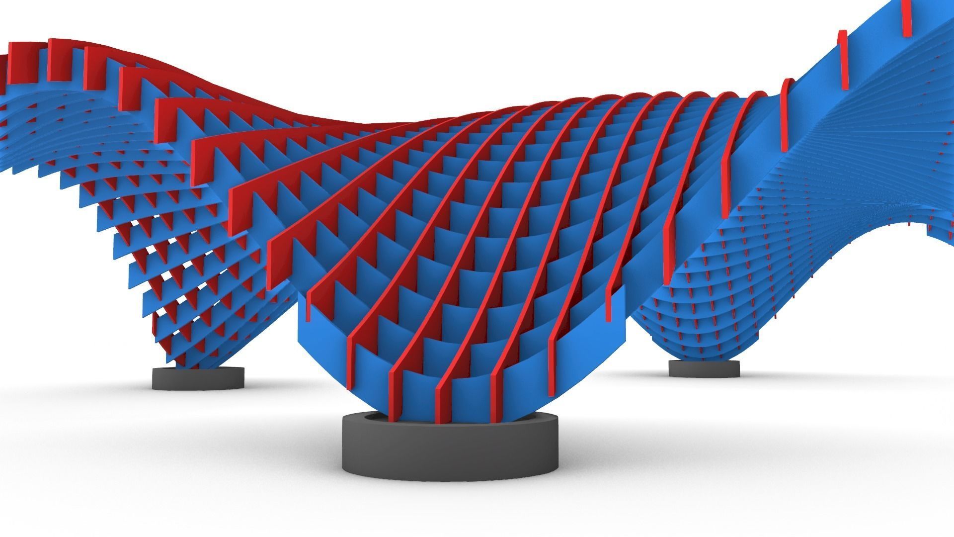 Waffle Structure Parametric Pavilion 3D model | CGTrader