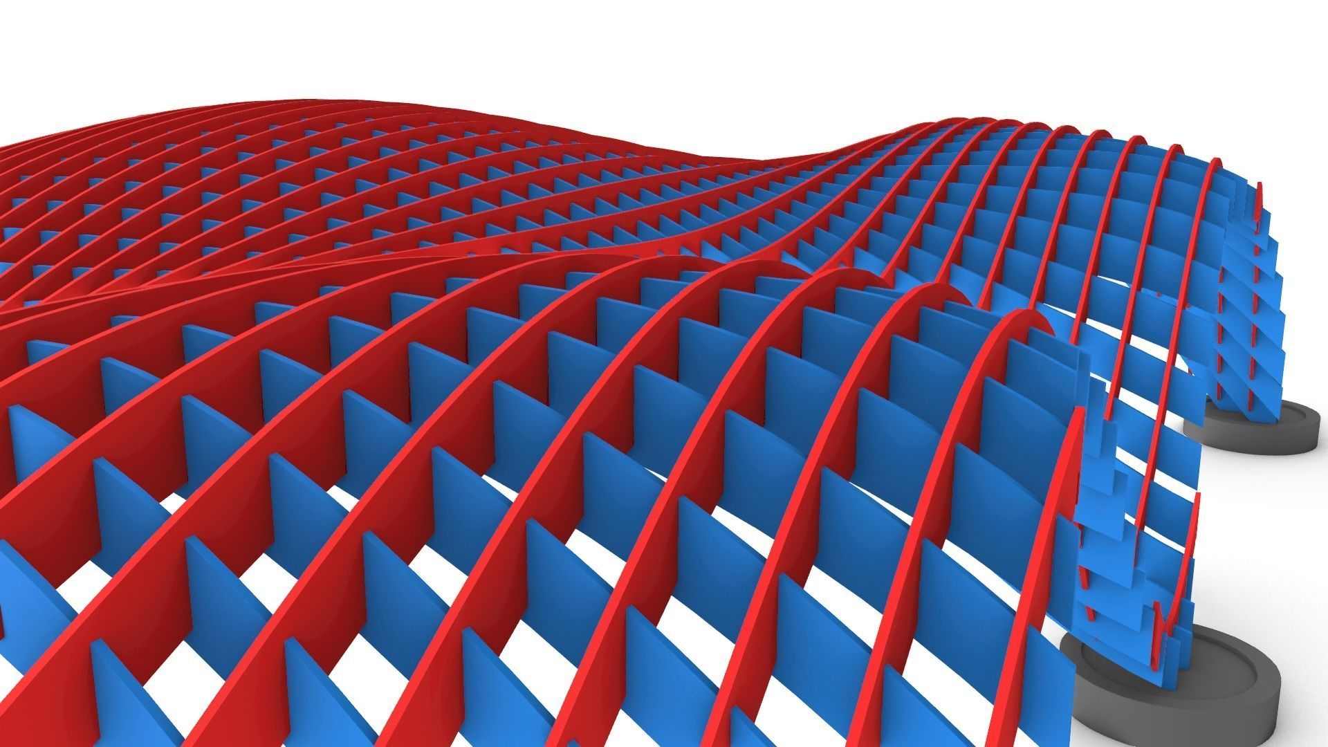 Waffle Structure Parametric Pavilion 3D model | CGTrader