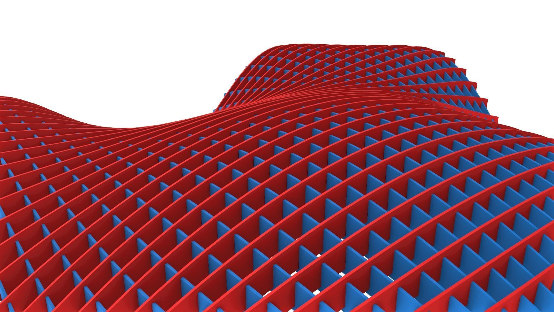 Waffle Structure Parametric Pavilion 3D model | CGTrader