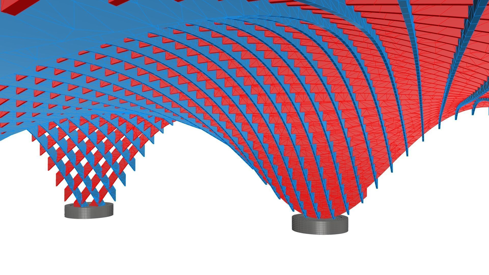 Waffle Structure Parametric Pavilion 3D model | CGTrader