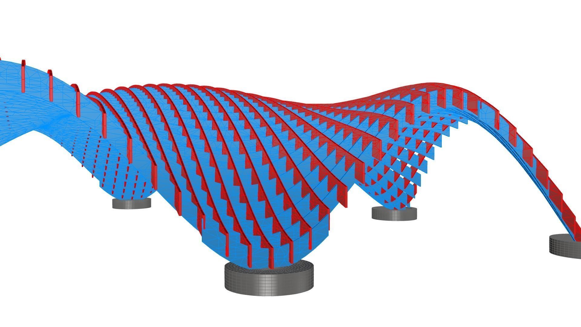 Waffle Structure Parametric Pavilion 3D model | CGTrader