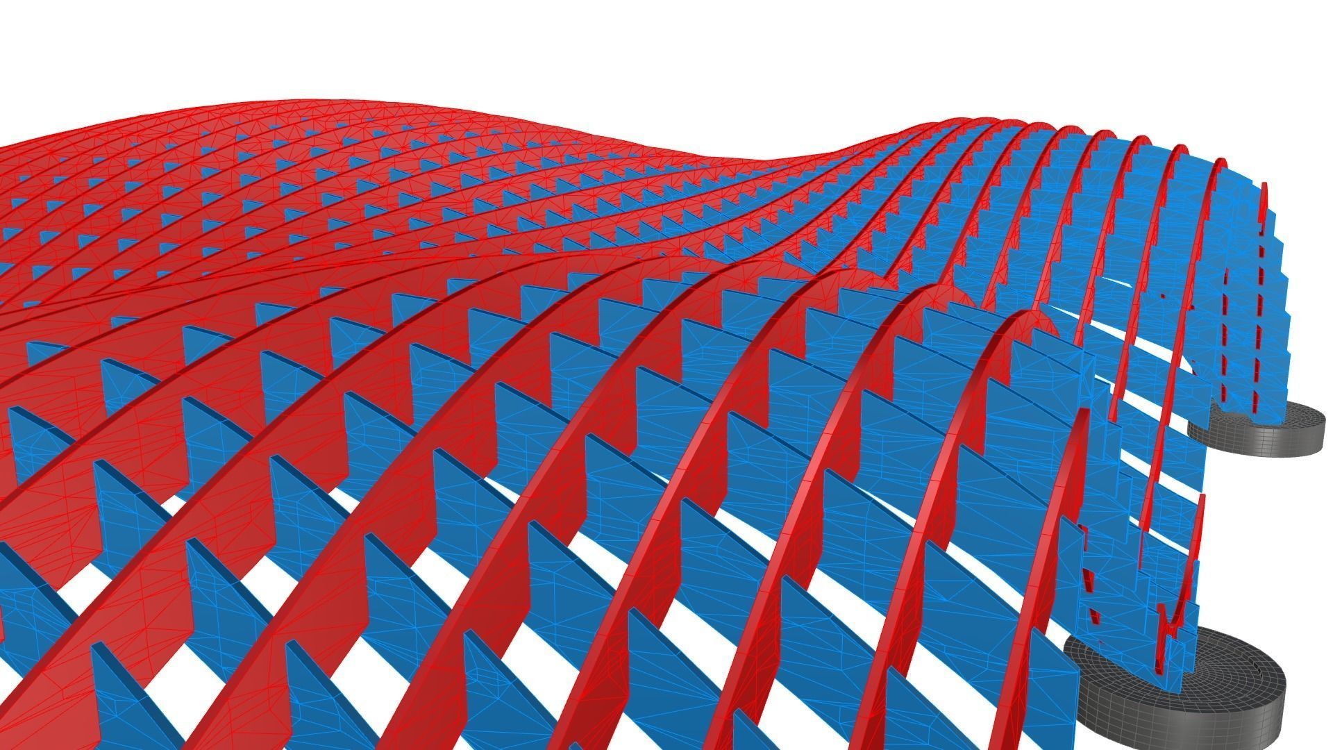 Waffle Structure Parametric Pavilion 3D model | CGTrader