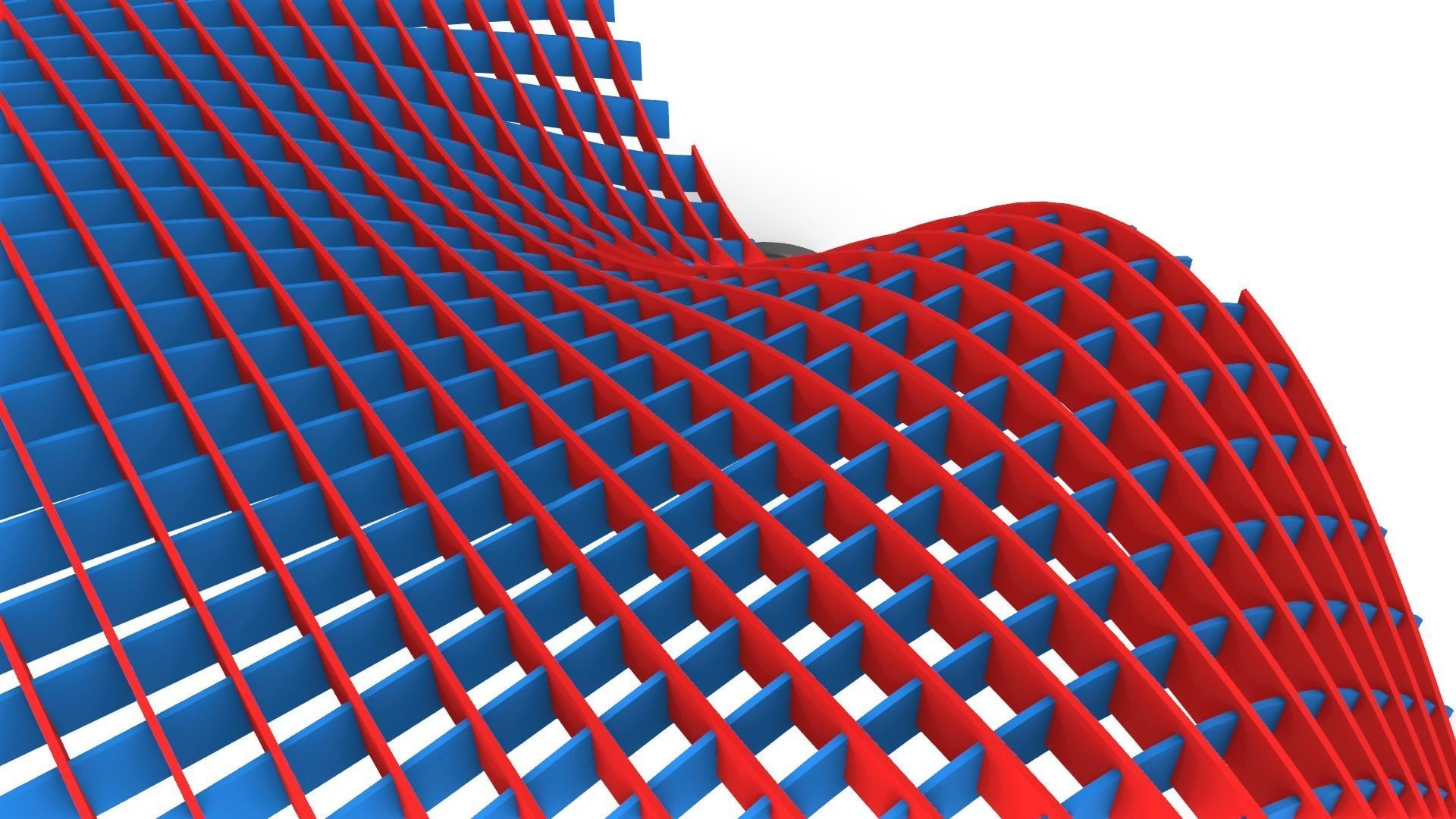 Waffle Structure Parametric Pavilion 3D model | CGTrader