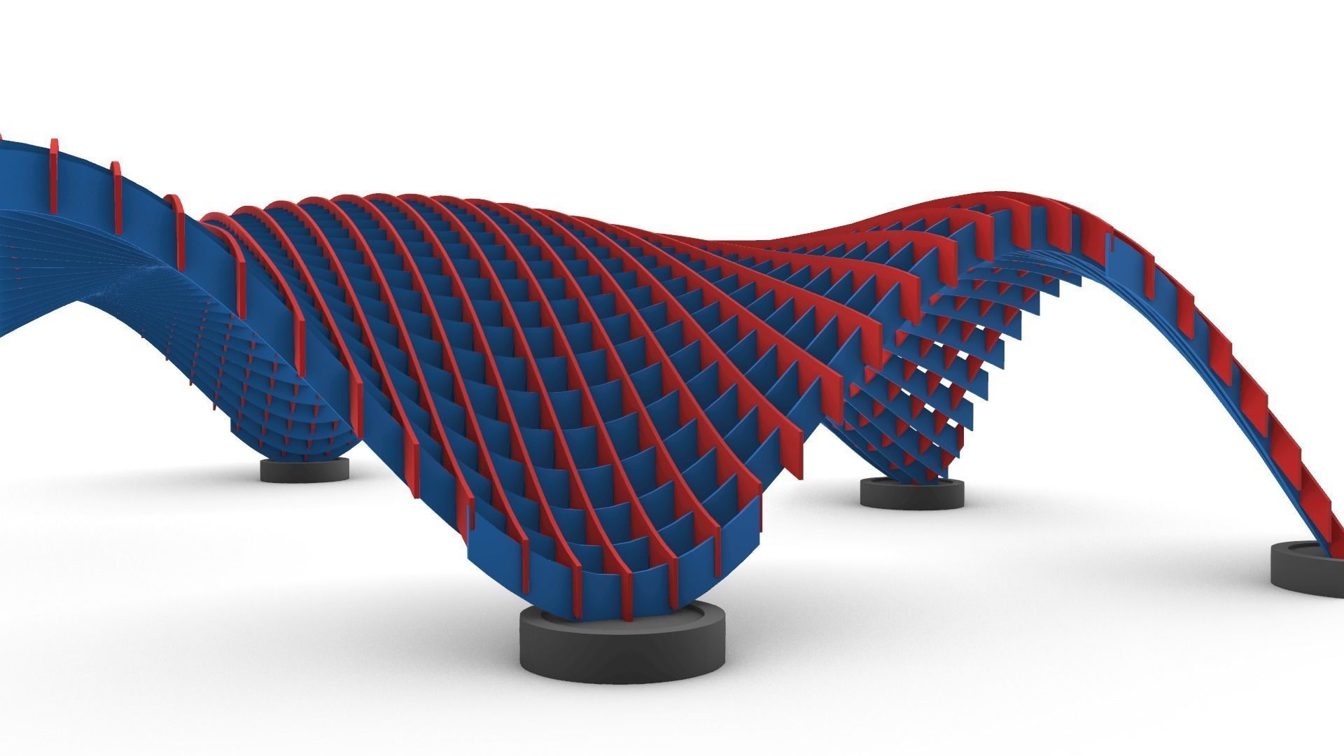 Waffle Structure Parametric Pavilion 3D model | CGTrader