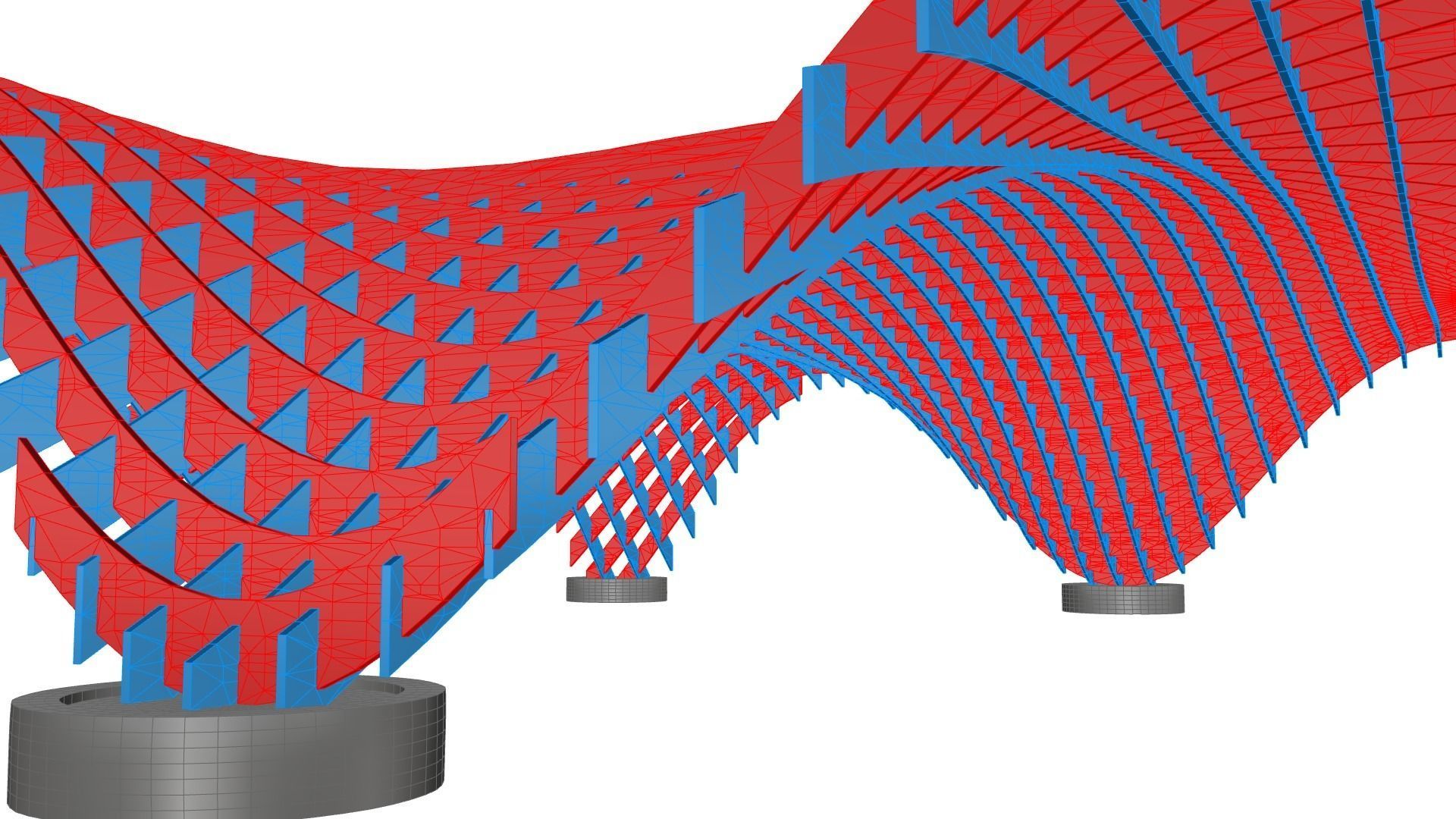 Waffle Structure Parametric Pavilion 3D model | CGTrader