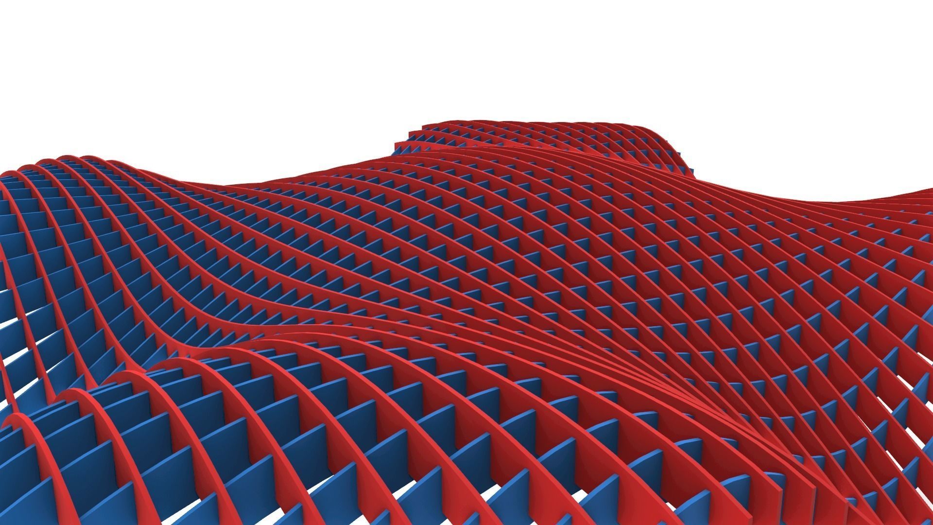 Waffle Structure Parametric Pavilion 3D model | CGTrader