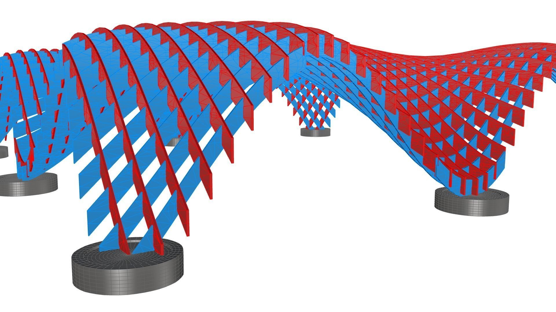 Waffle Structure Parametric Pavilion 3D model | CGTrader