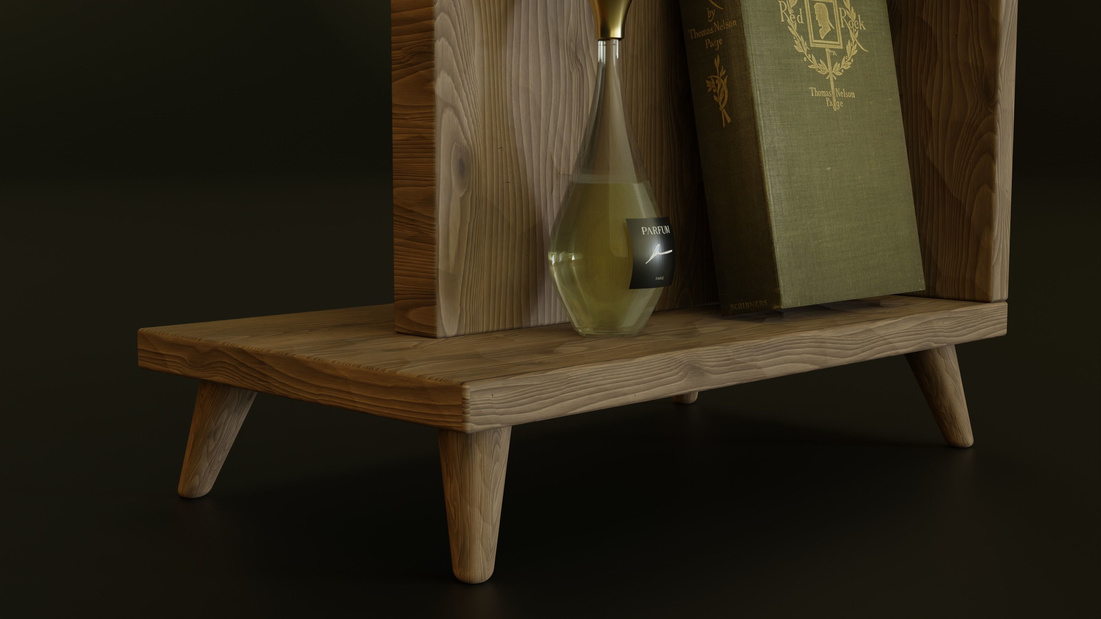 Modern Book SHelf free 3D model | CGTrader