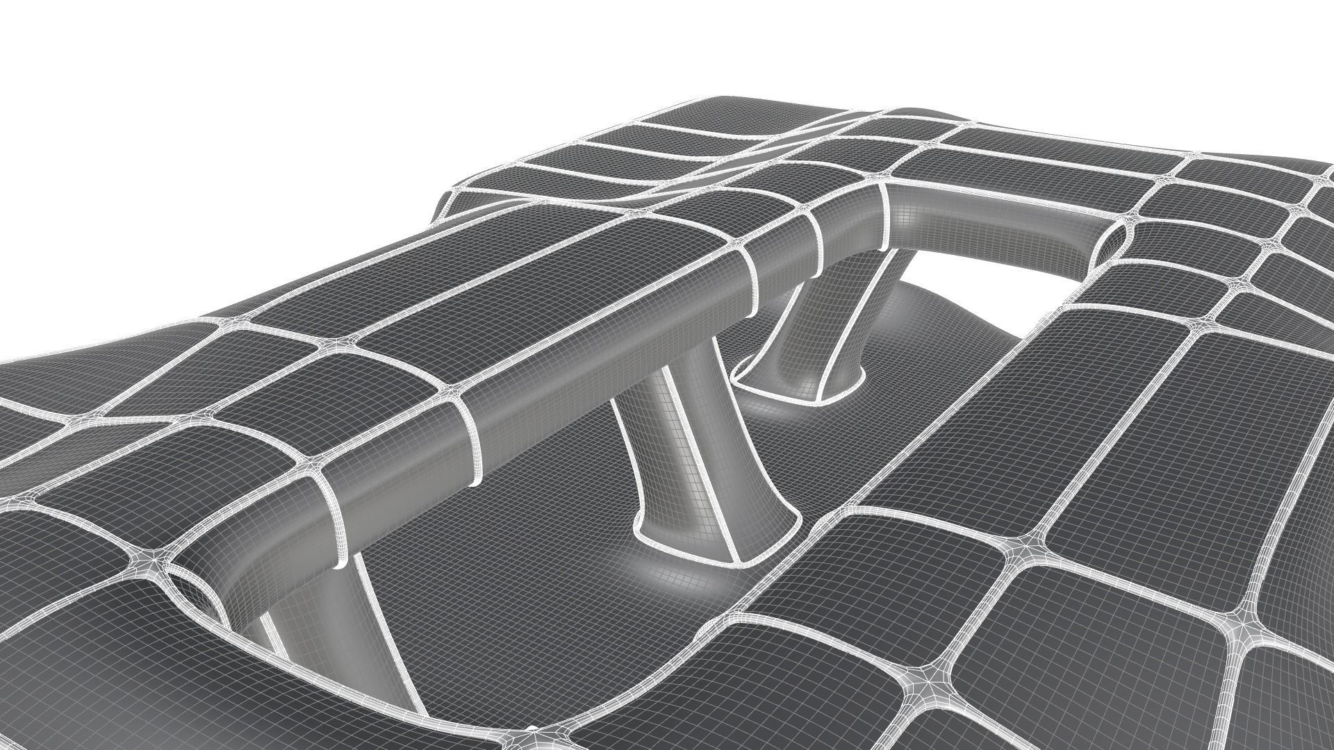 Parametric Mesh Columns Pavilion 3D model | CGTrader