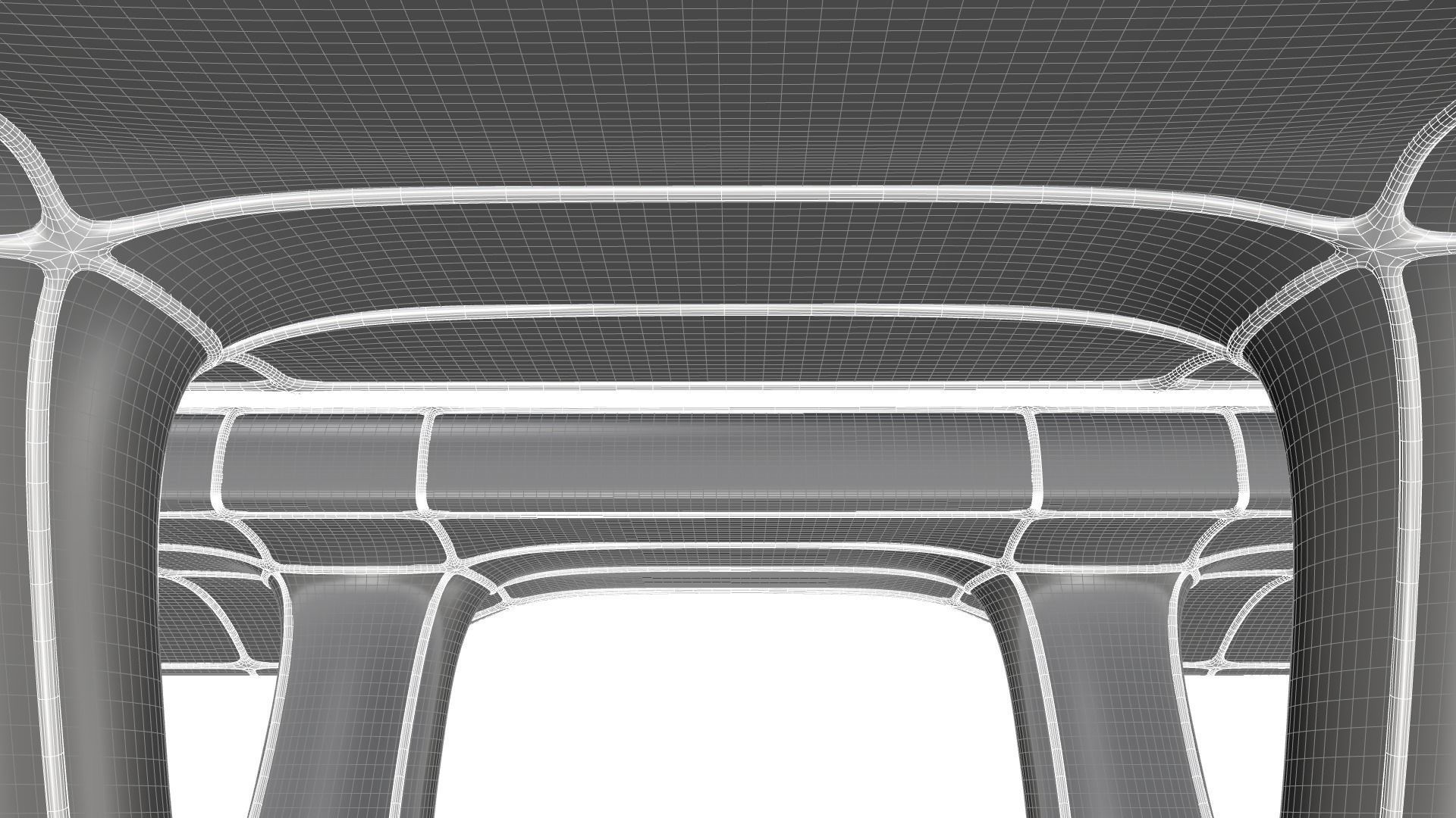 Parametric Mesh Columns Pavilion 3D model | CGTrader