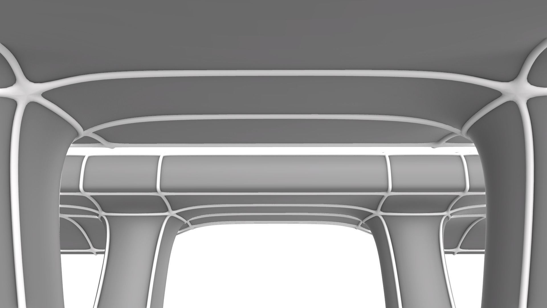 Parametric Mesh Columns Pavilion 3D model | CGTrader