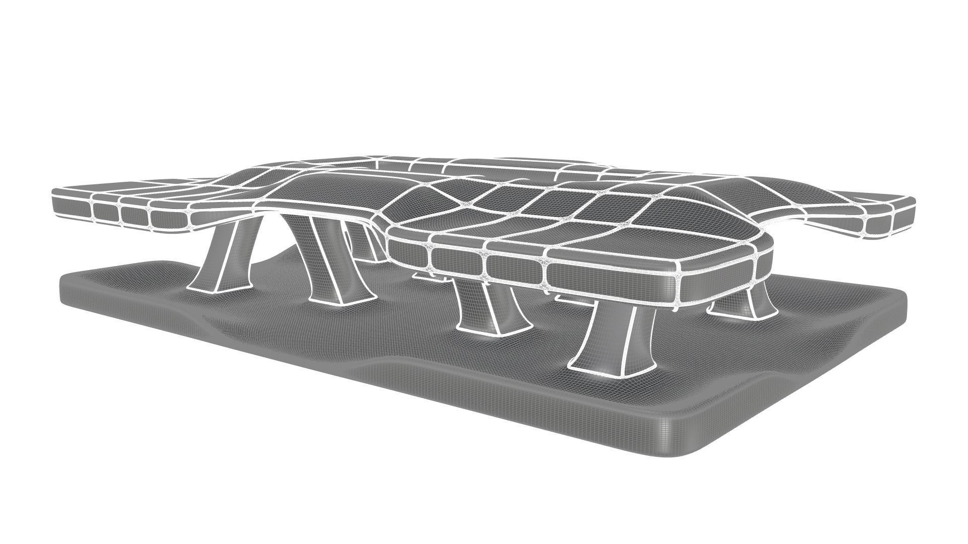 Parametric Mesh Columns Pavilion 3D model | CGTrader