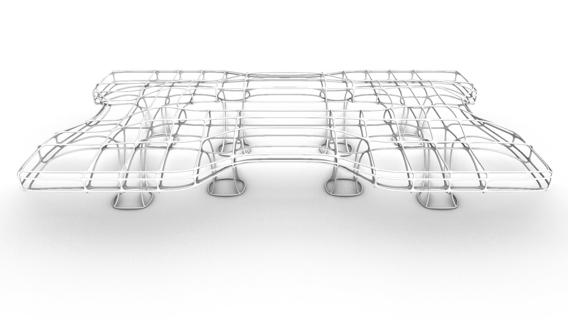 Parametric Mesh Columns Pavilion 3D model | CGTrader