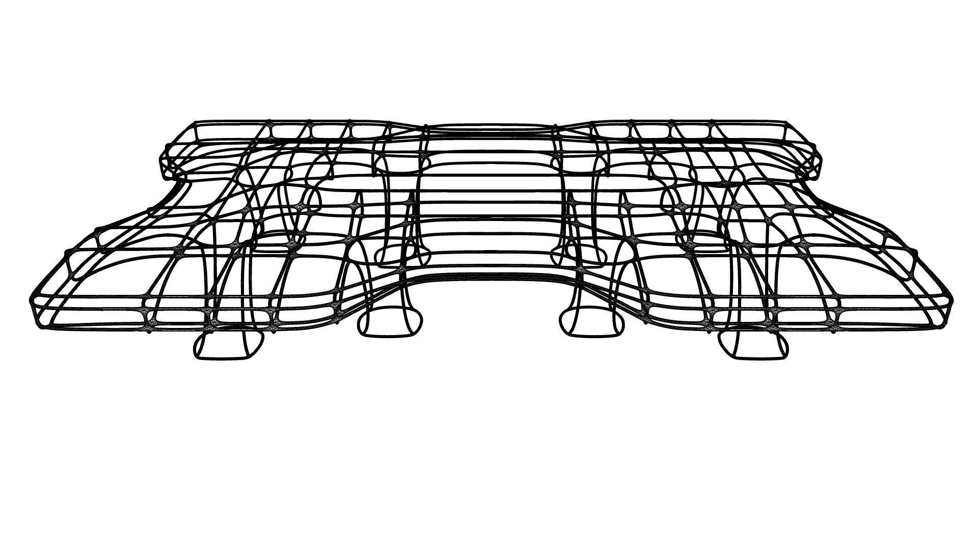 Parametric Mesh Columns Pavilion 3D model | CGTrader