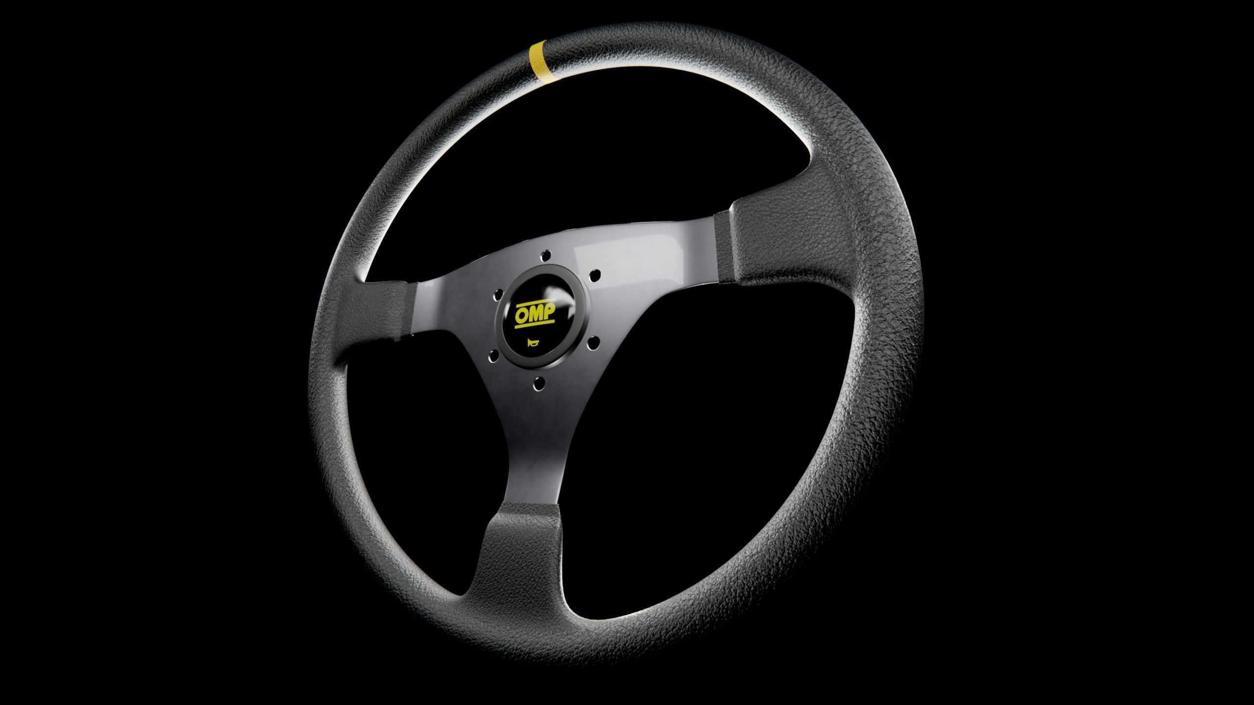 OMP Racing Streering wheel free VR / AR / low-poly 3D model | CGTrader