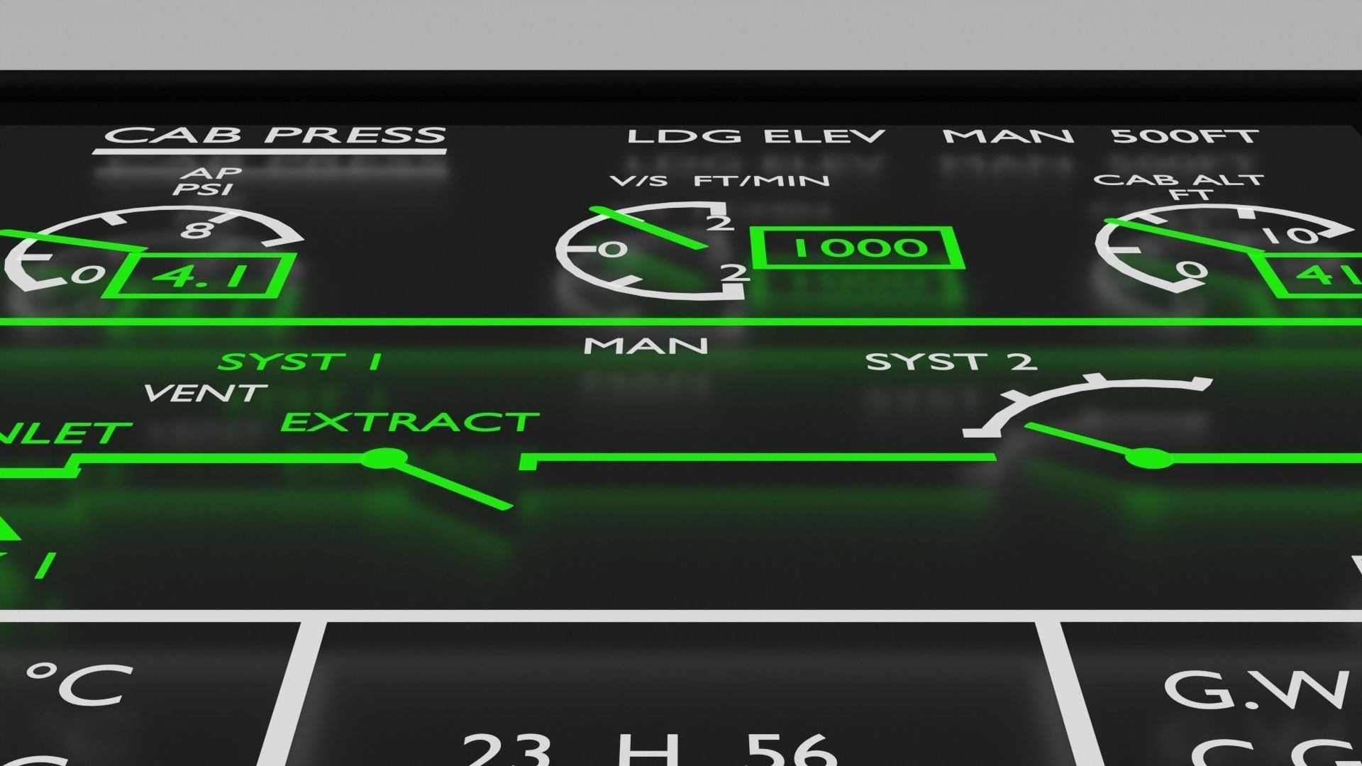 Secondary electronic centralised aircraft monitoring 3d Model 3D model ...