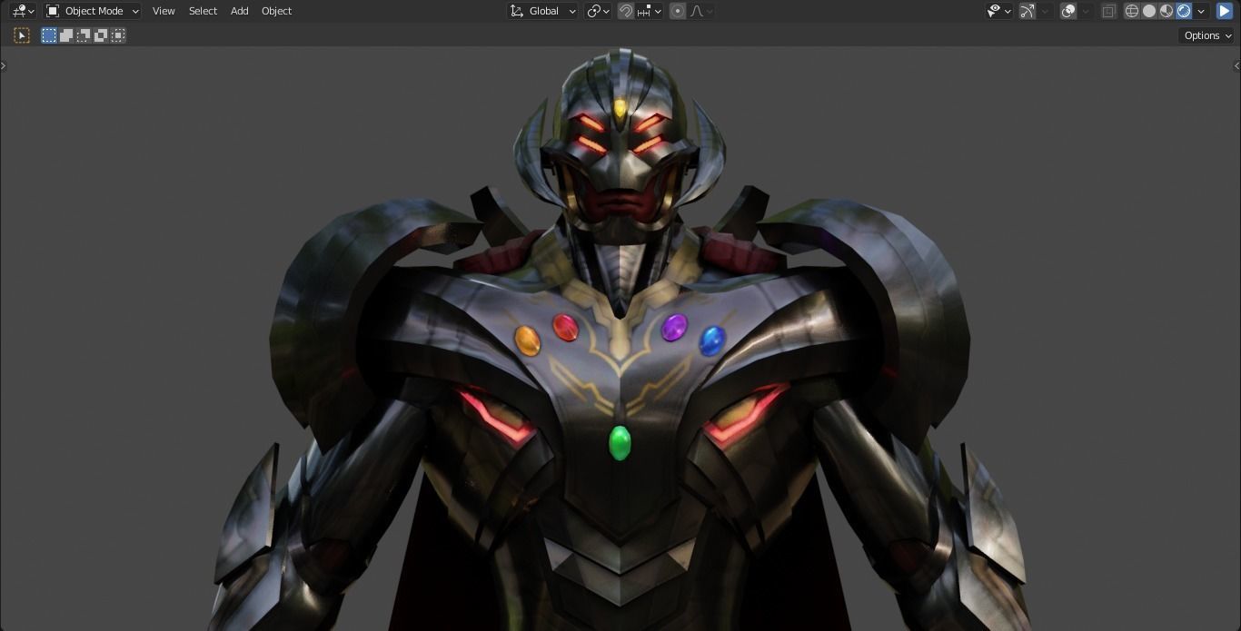Infinity Ultron 3D Model free VR / AR / low-poly 3D model animated ...