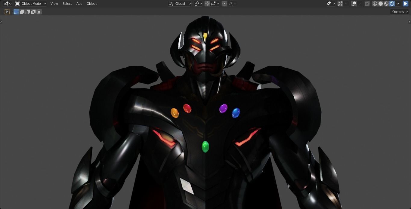 Infinity Ultron 3D Model free VR / AR / low-poly 3D model animated ...