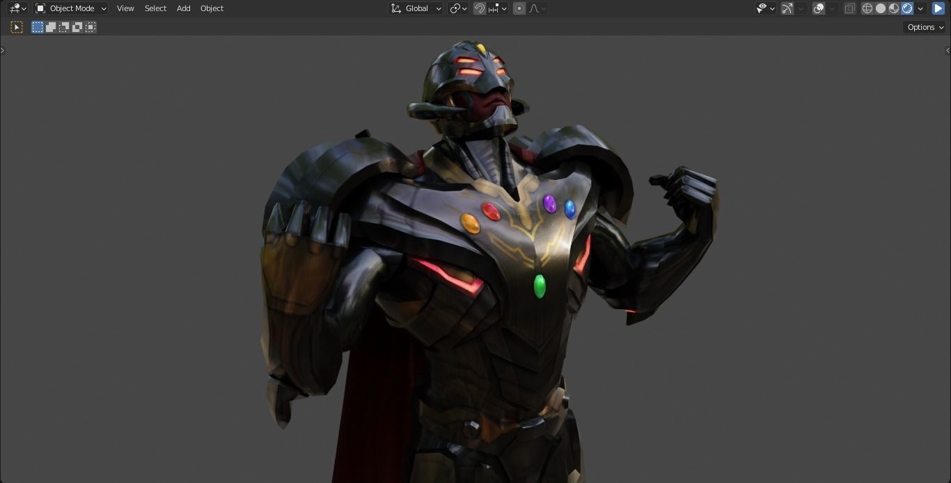 Infinity Ultron 3D Model free VR / AR / low-poly 3D model animated ...