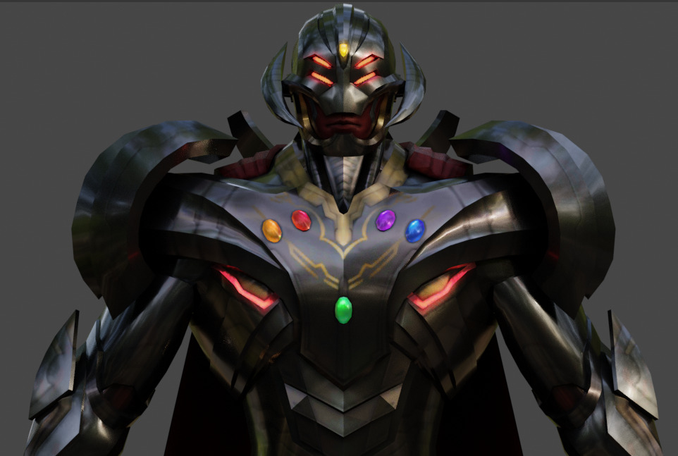Infinity Ultron 3D Model free VR / AR / low-poly 3D model animated ...