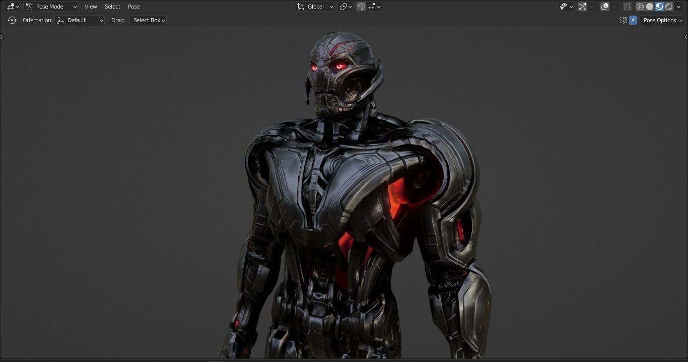 Ultron Prime from Avengers 2 3D Model free VR / AR / low-poly 3D model ...